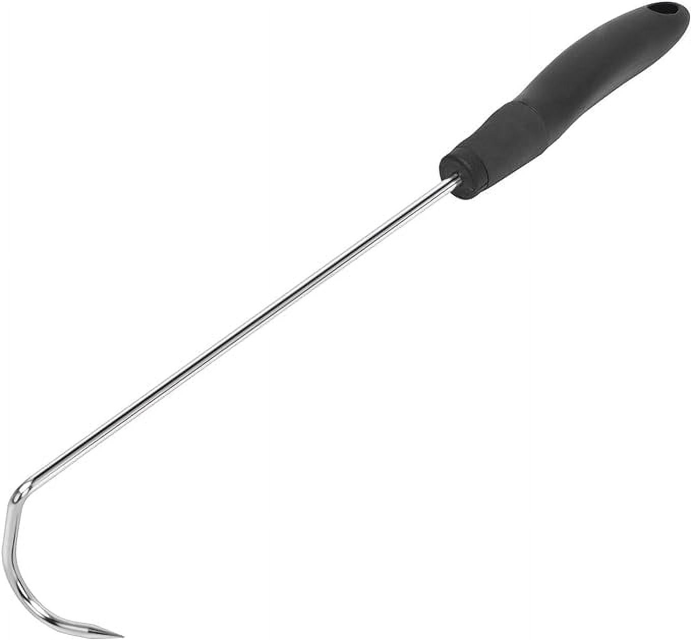Skyflame 17-inch Food Flipper, Stainless Steel BBQ Meat Turner Hook for ...
