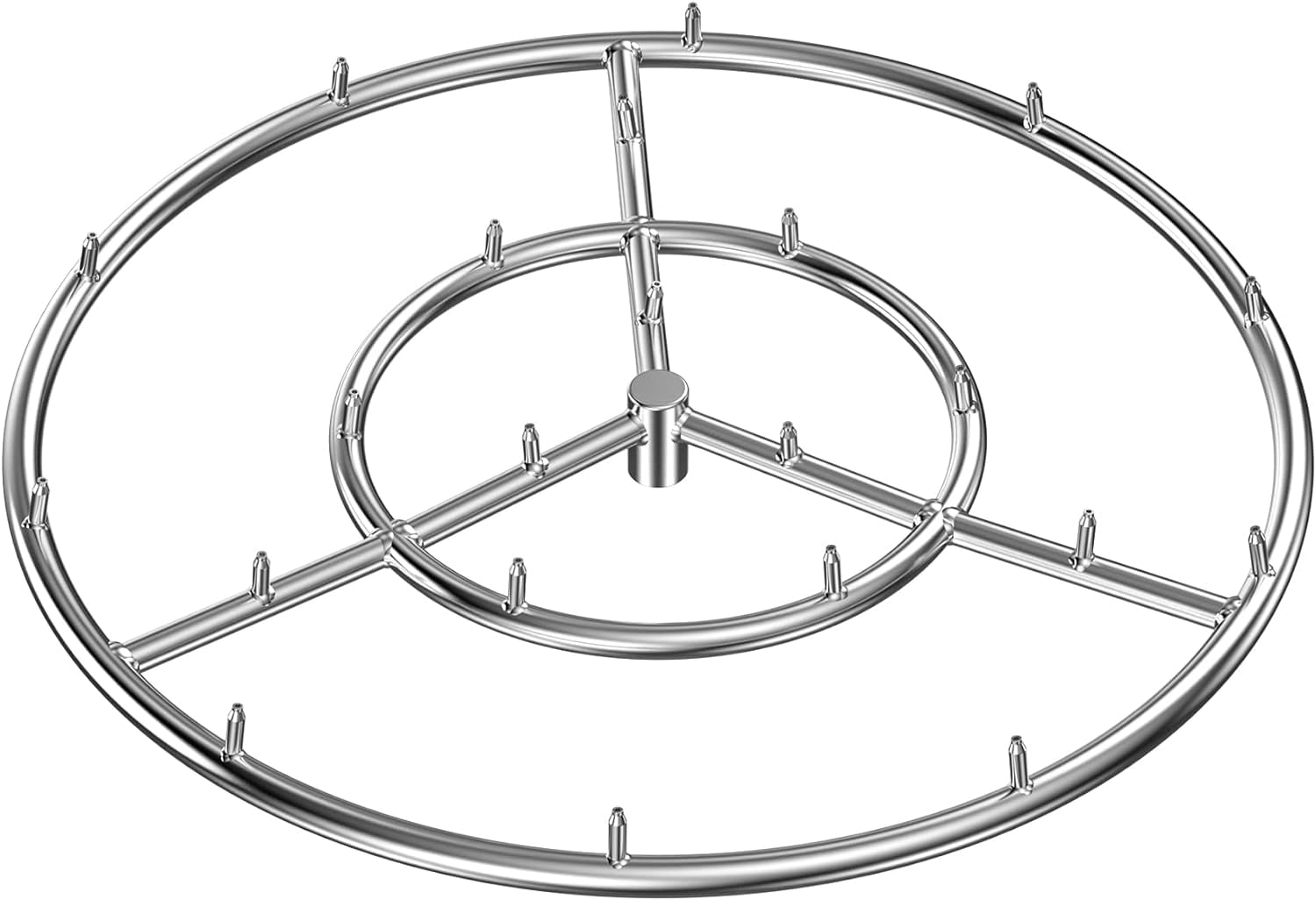 Skyflame 24-Inch Round Stainless Steel Fire Pit Jet Burner Ring, High ...