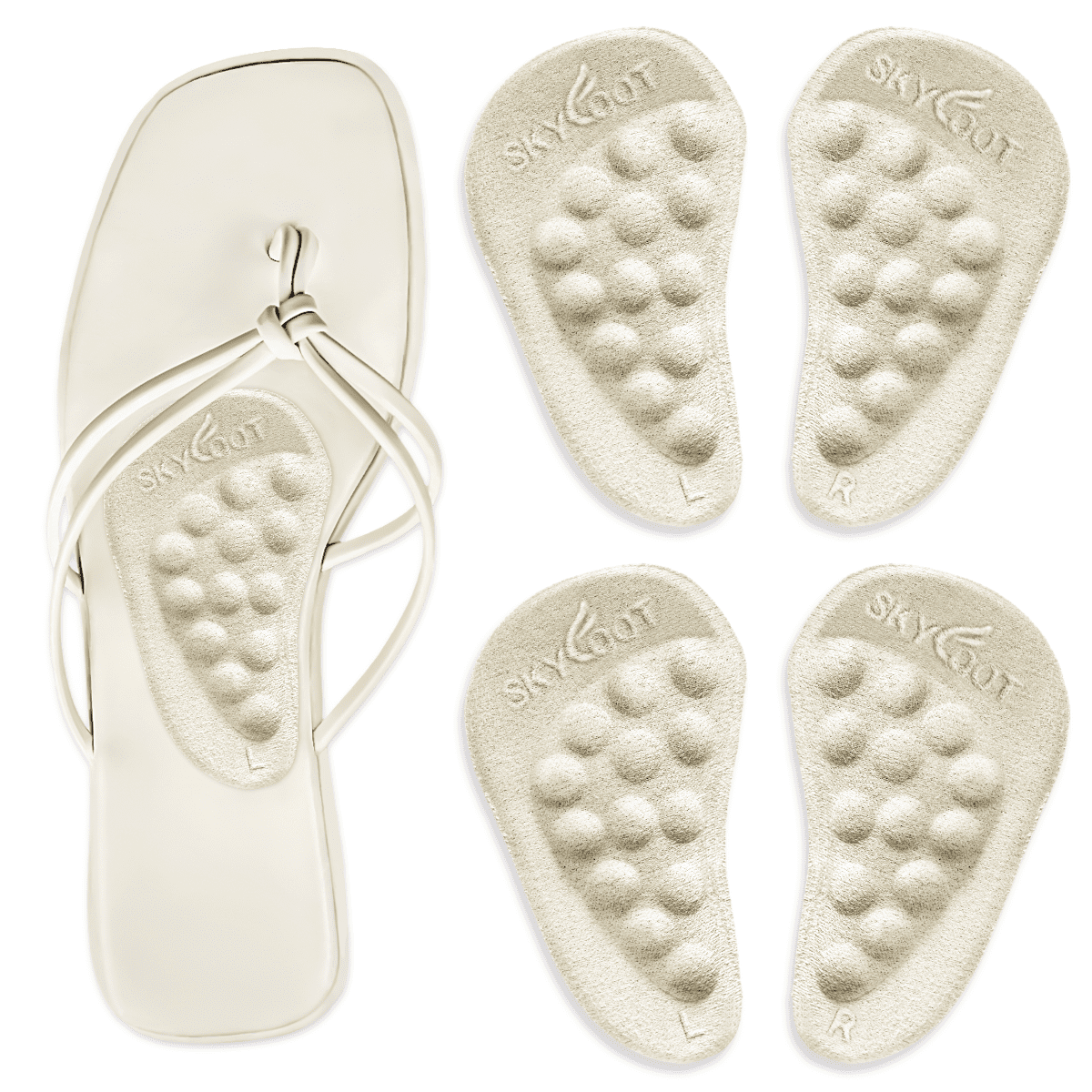 Skyfoot Arch Support Shoe Inserts, Massage Gel Arch Pads, Adhesive Arch ...