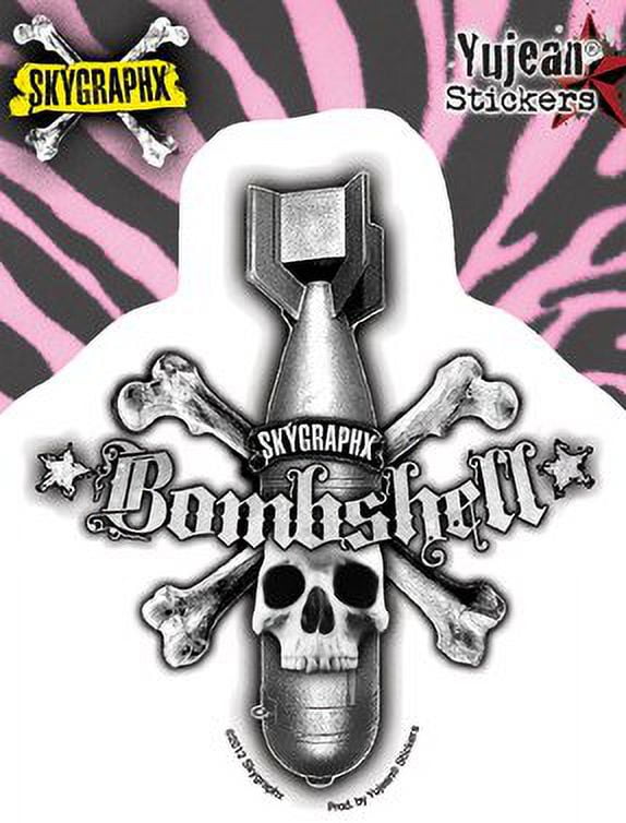 Skygraphx - Bombshell Skull - Sticker / Decal - Walmart.com