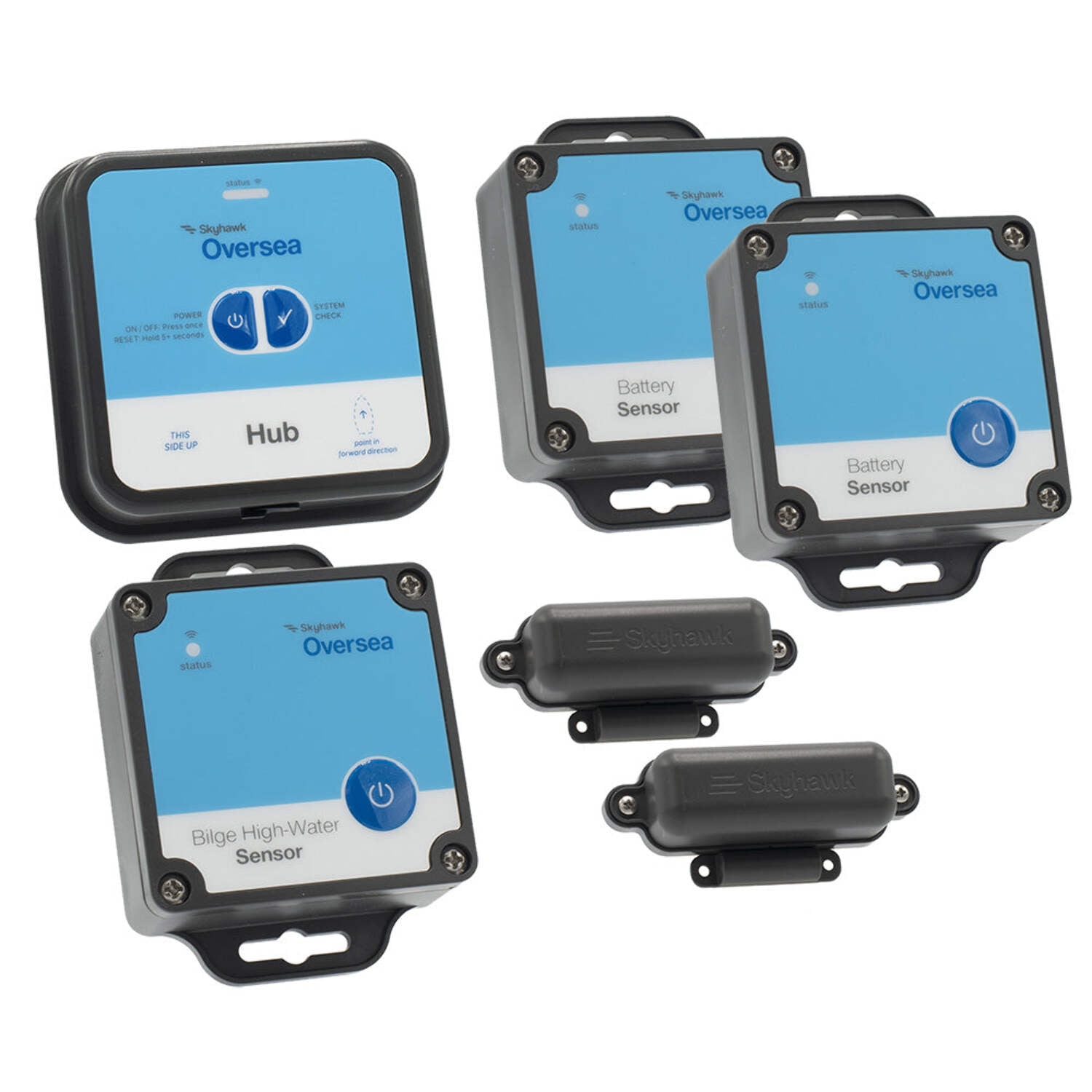 Skyhawk Oversea Fishing Bundle Hub - 1 Oversea Hub, 2 Battery Sensors ...