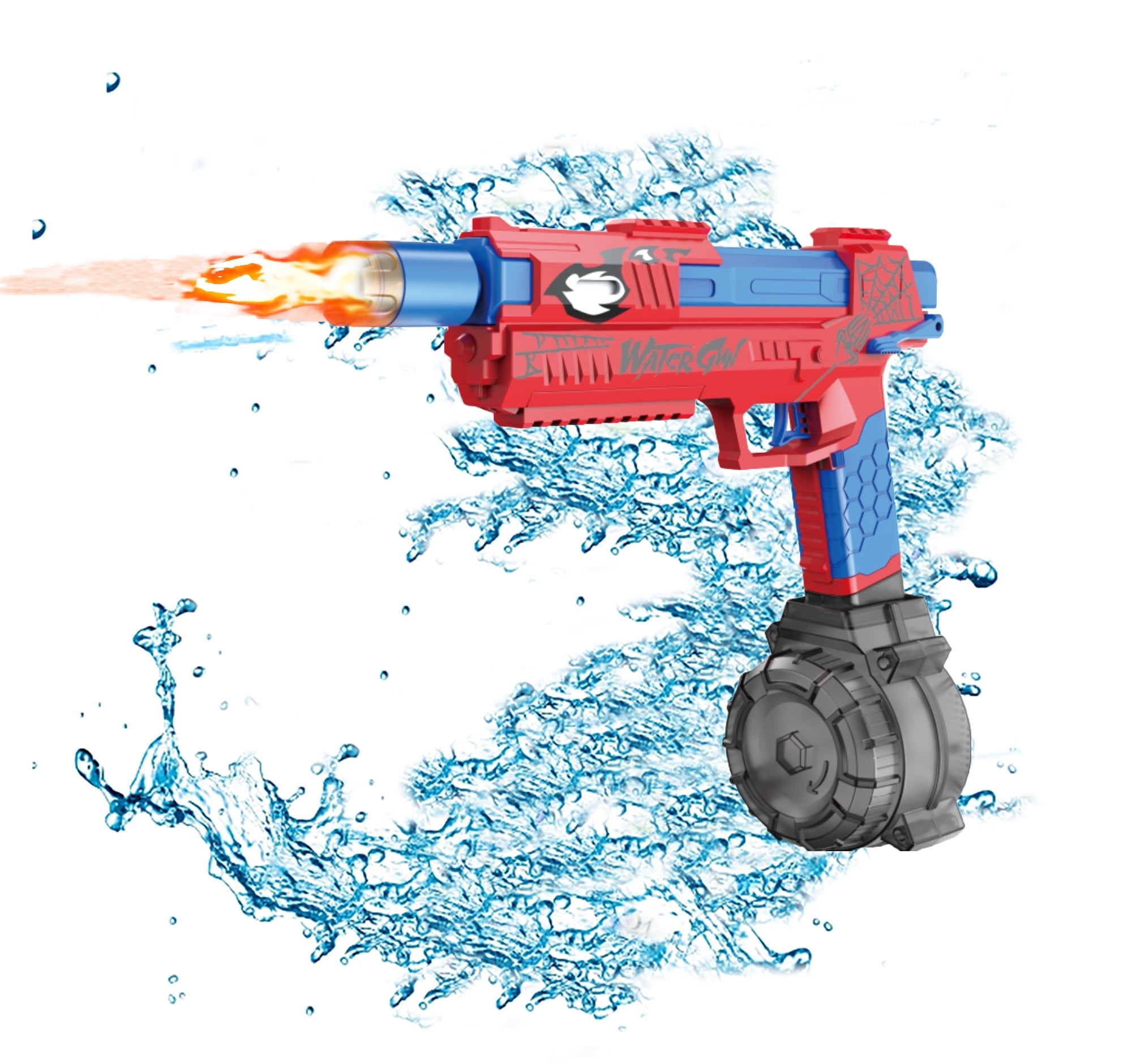 Skyhot Electric Water Gun with Muzzle Flash for Kids, 500cc High ...