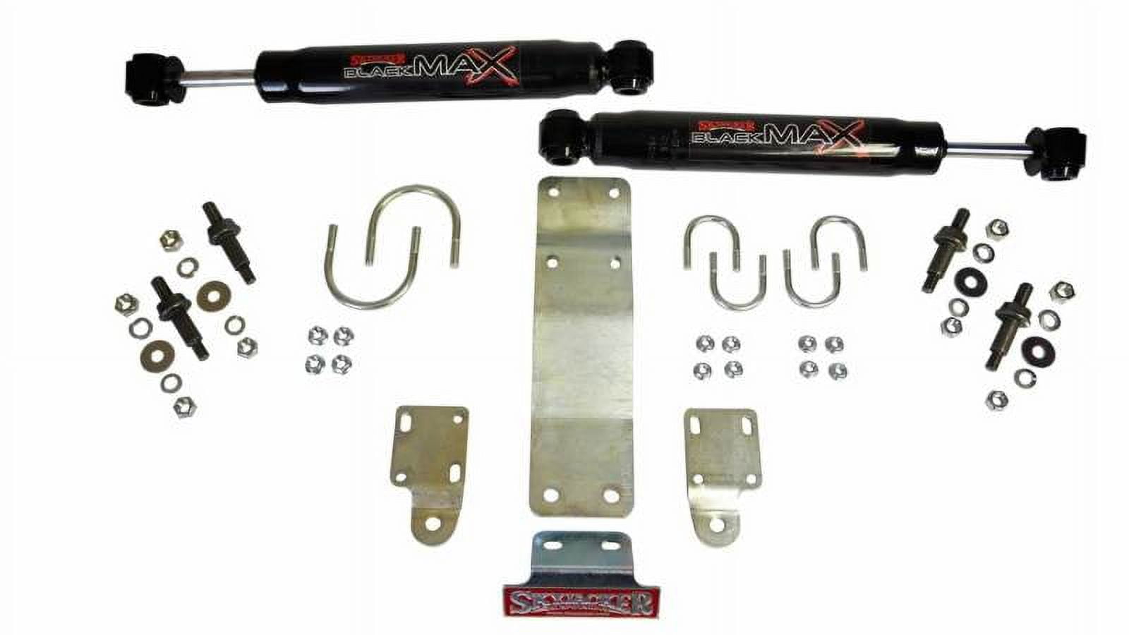 Skyjacker Dual Steering Damper Kit w/ Black Max 2007-2017 Jeep Wrangler ...