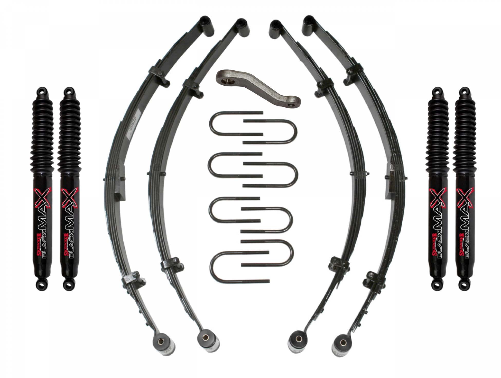 Skyjacker J32K-B 2" Lift Kit w/Black Max Shocks for 1955-1975 Jeep CJ5 ...