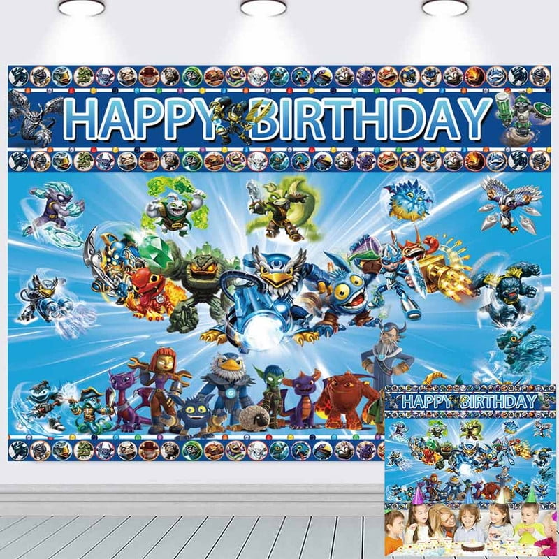 Skylanders Birds Backdrop Banner Party Supplies Poster Movie Theme ...