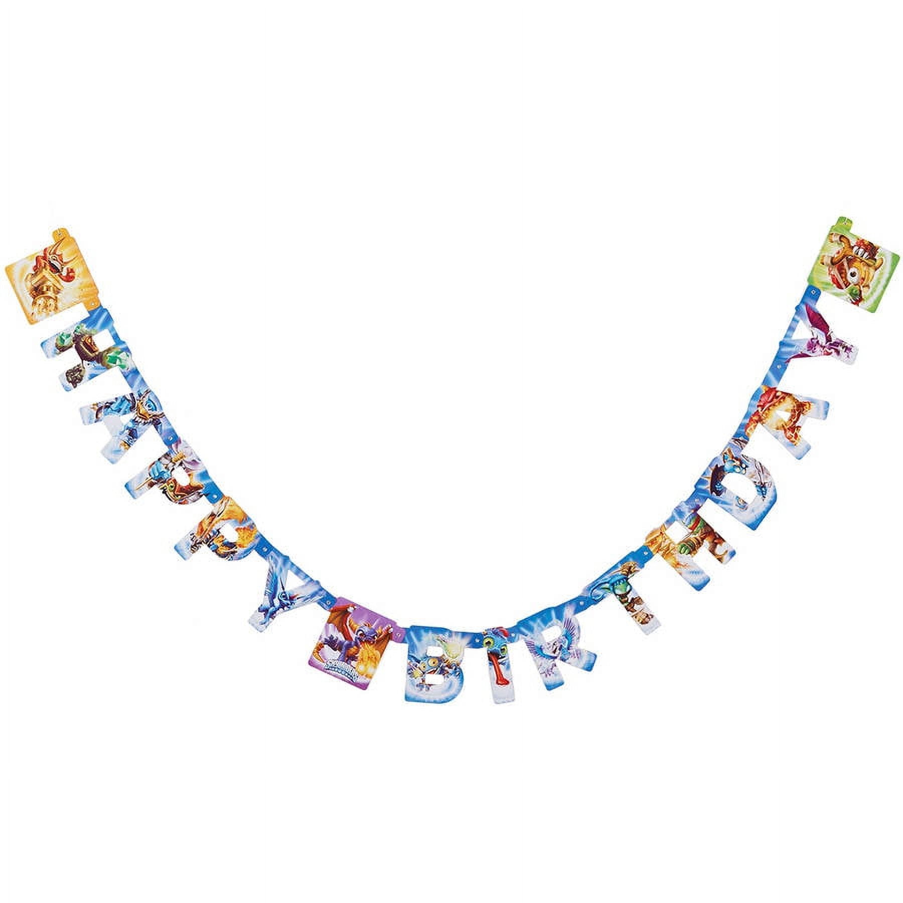 American Greetings Skylanders Birthday Party Banner, 7.59 ft, Easy to ...