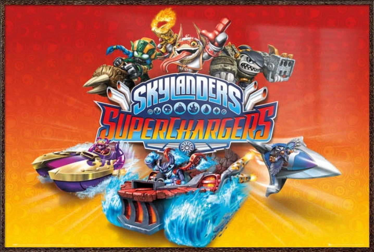 Skylanders Superchargers - Framed TV Show Poster (Characters) (Antique ...