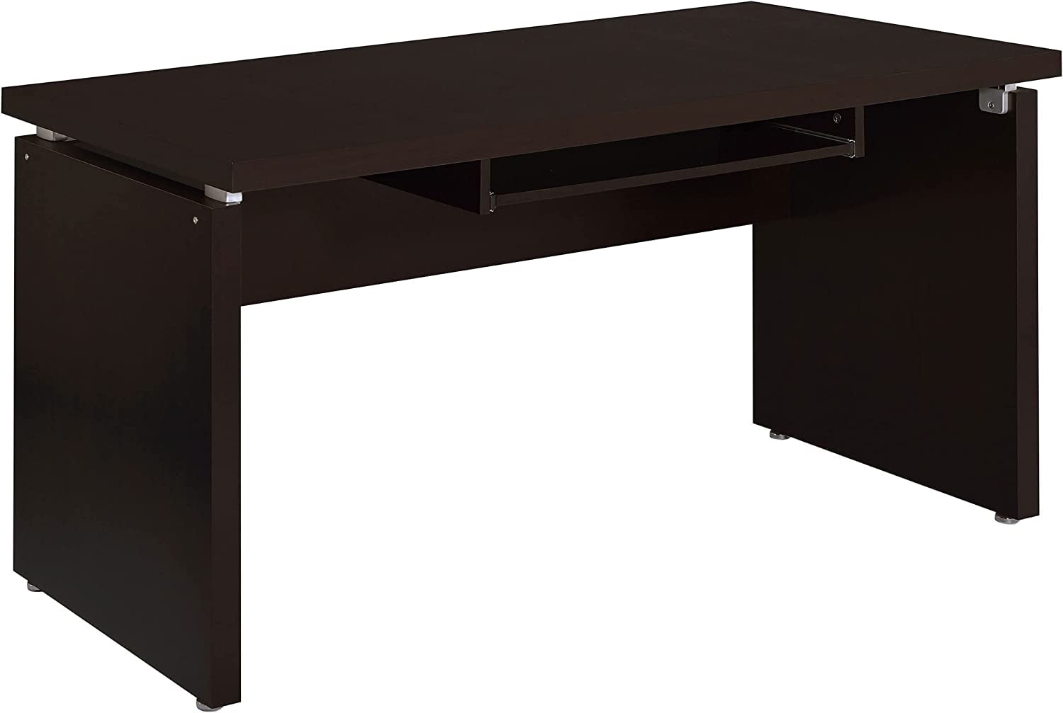 Skylar Computer Desk with Drop Down Drawer Cappuccino 800891 - Walmart.com