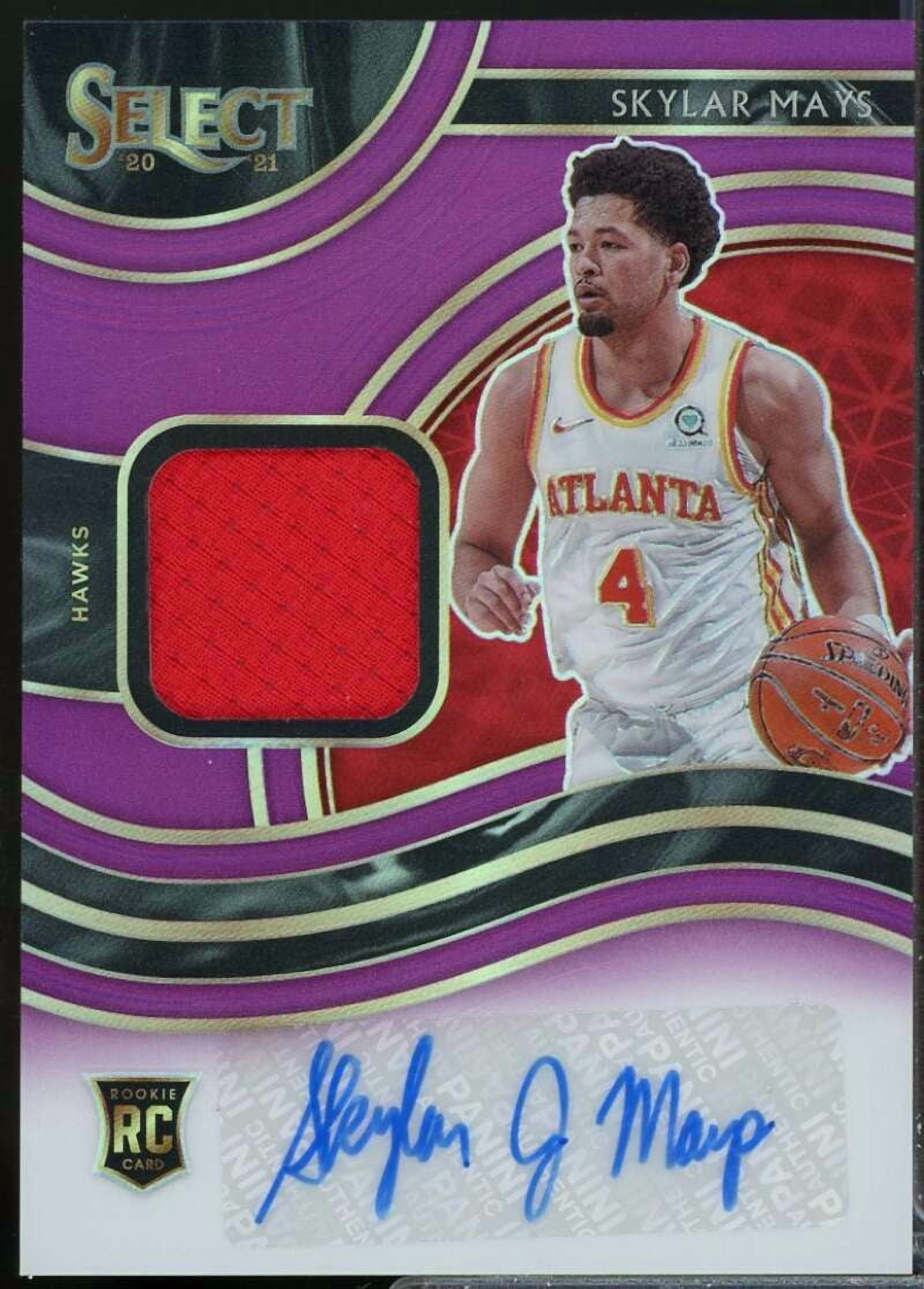 Skylar Mays /99 Card 2020-21 Select Rookie Jersey Autographs Prizms ...