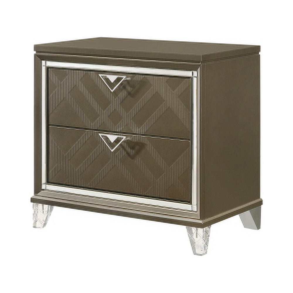 Skylar Nightstand, Dark Champagne - Walmart.com