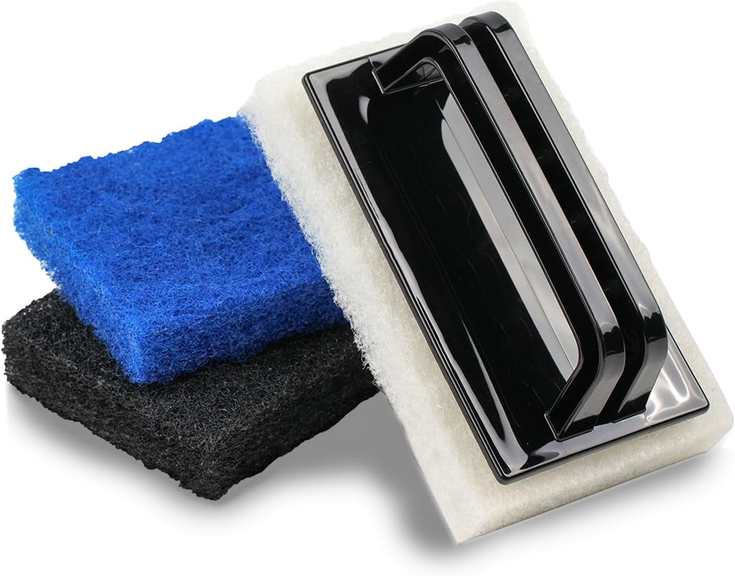 Skylarlife Scouring Pad Brush Cleaning Scrub with Handle Abrasive Pad ...