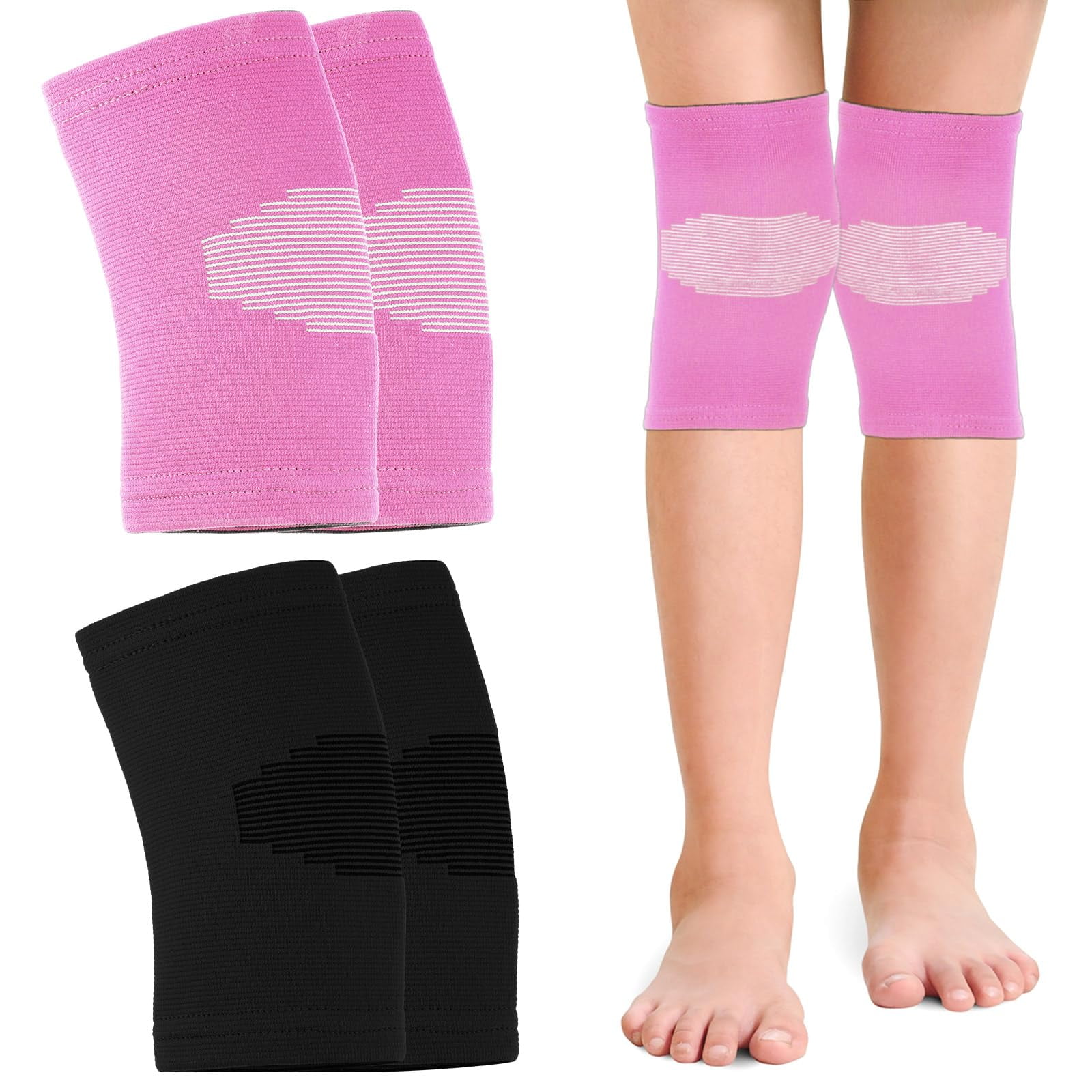 Skylety 2 Pairs Kids Knee Sleeve Kids Knee Brace Children Support ...