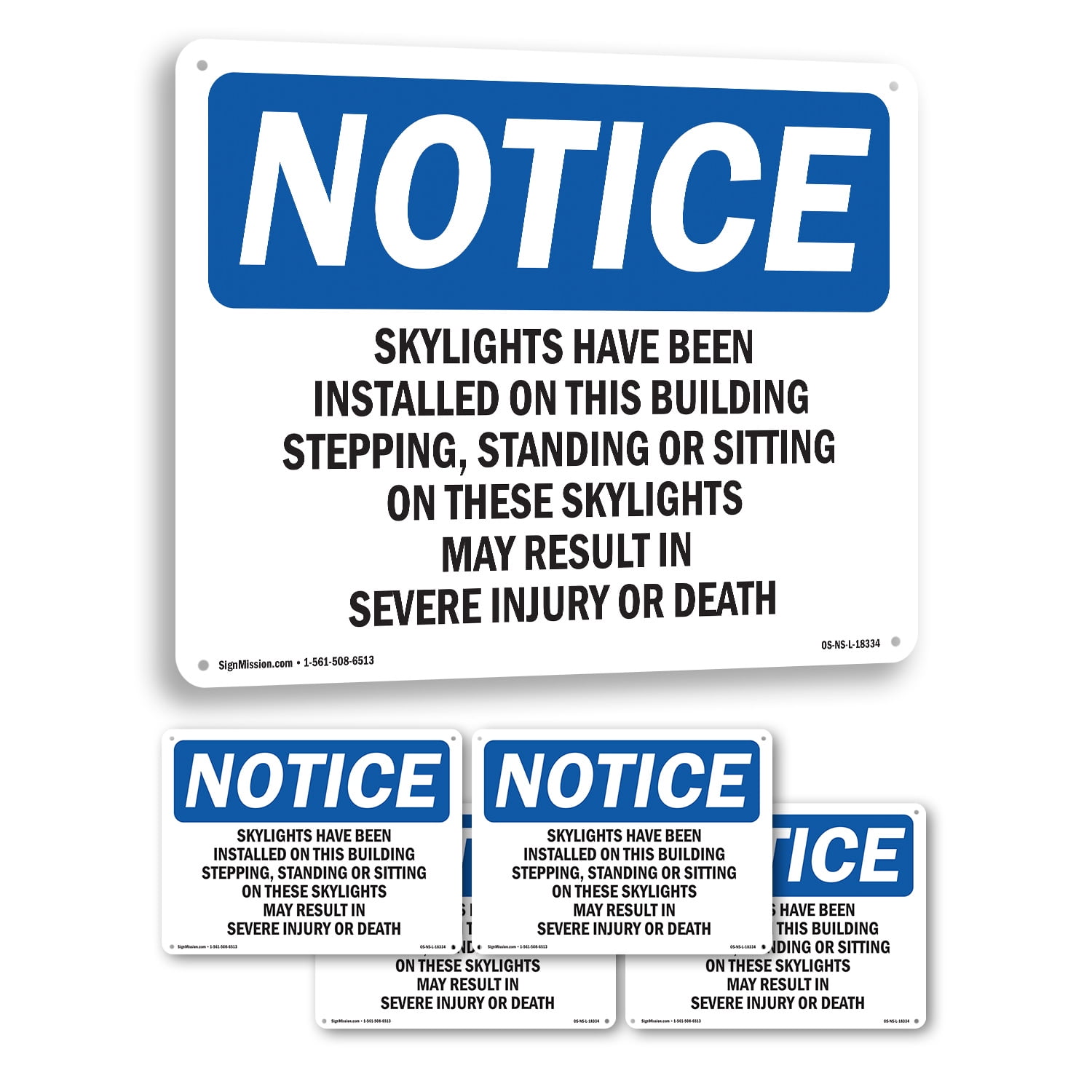 Skylights Have Been Installed On This Building OSHA Notice Rigid ...