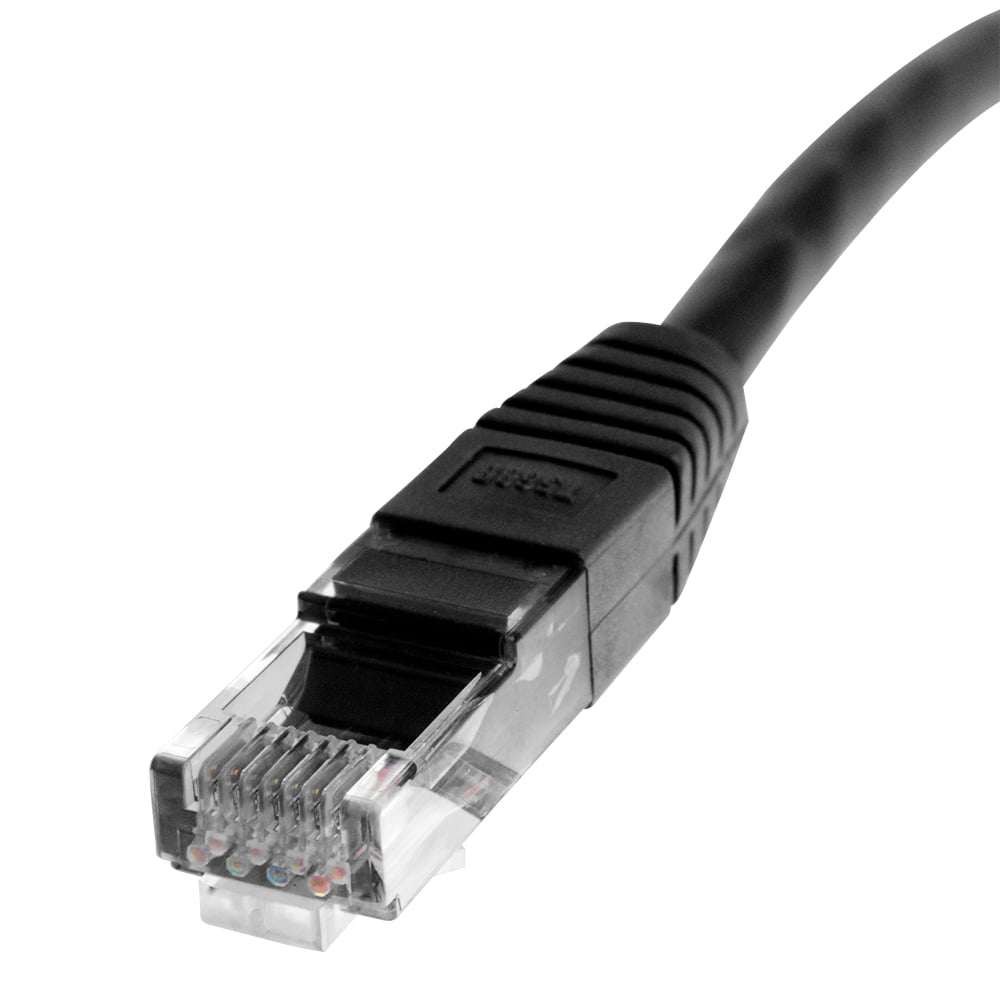 Skyline™ 8-Conductor 24 AWG RJ45 Cat6 Ethernet Patch Cable (10ft, Black ...