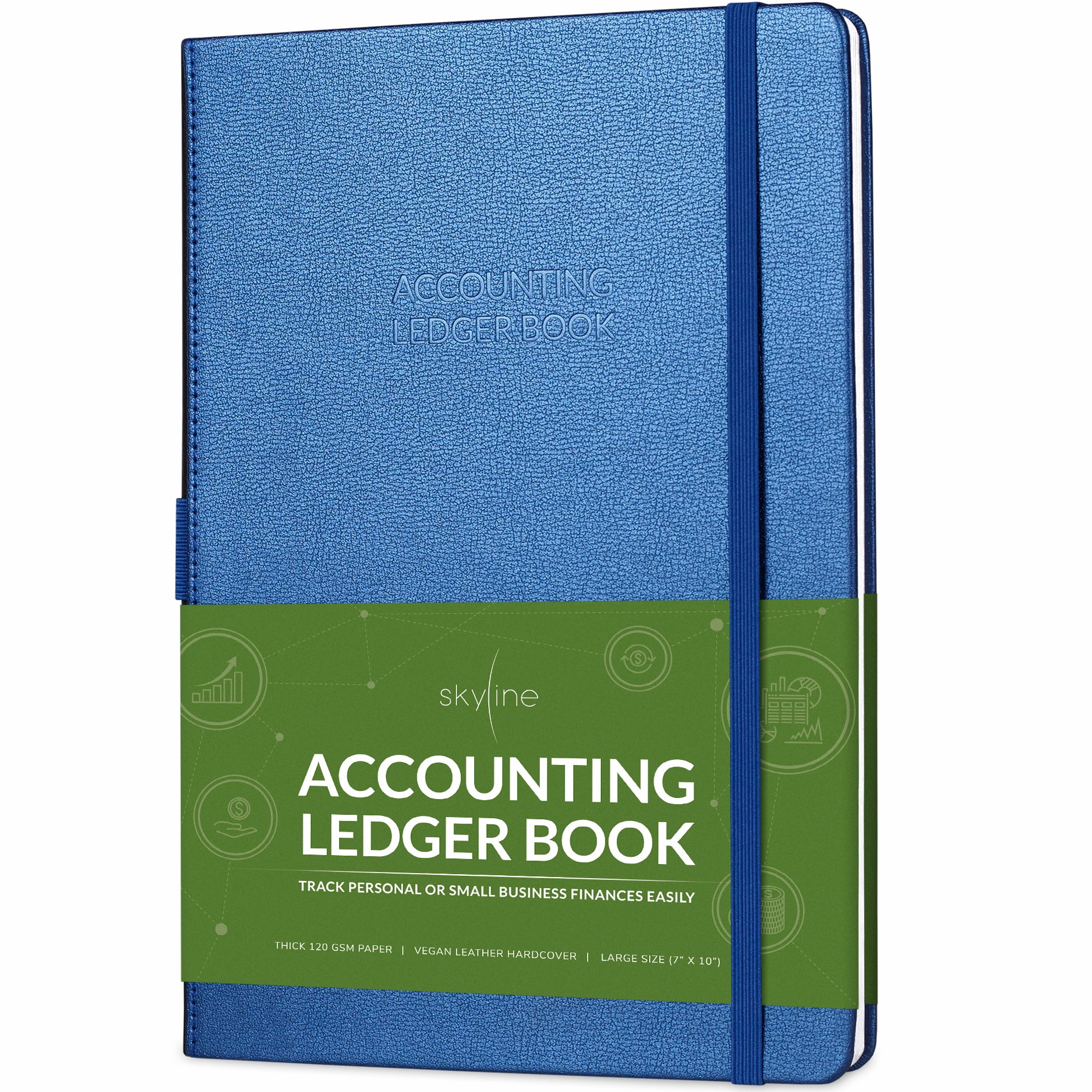 Skyline Financial Business Record Ledger Book for Small Check Finance ...