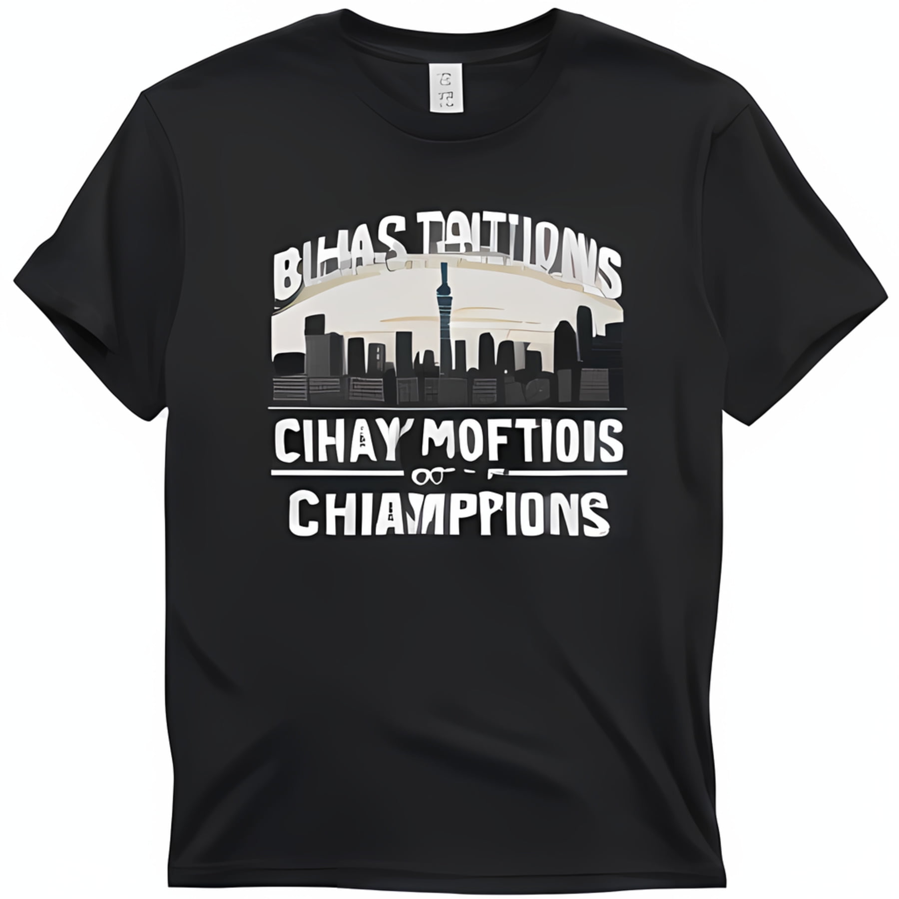 Skyline Black T-Shirt Design with Cool Typography t Style Aestheti ...