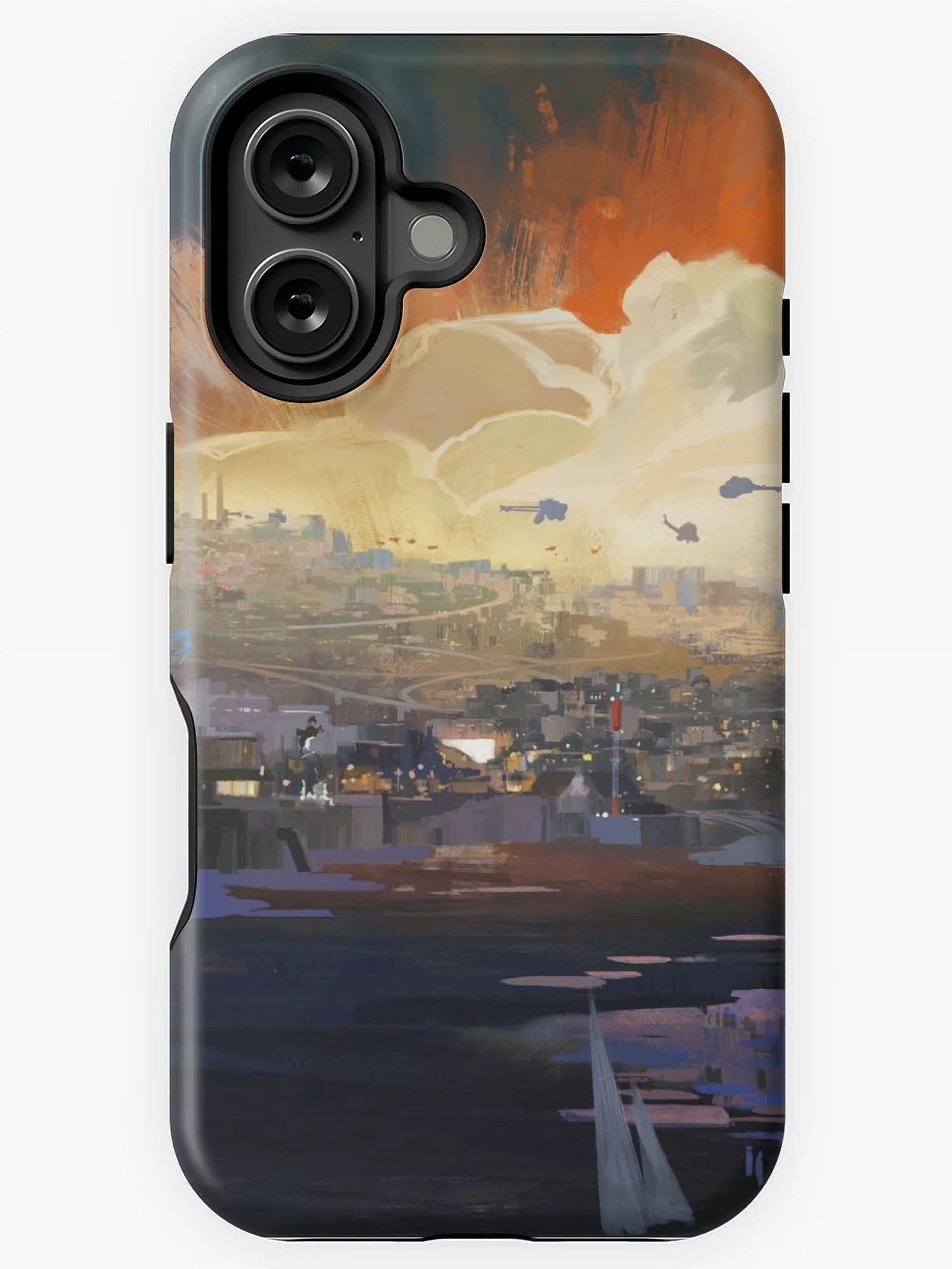 Skyline Case iPhone 11 12 13 14 15 16 Pro Max Urban Cityscape Style ...