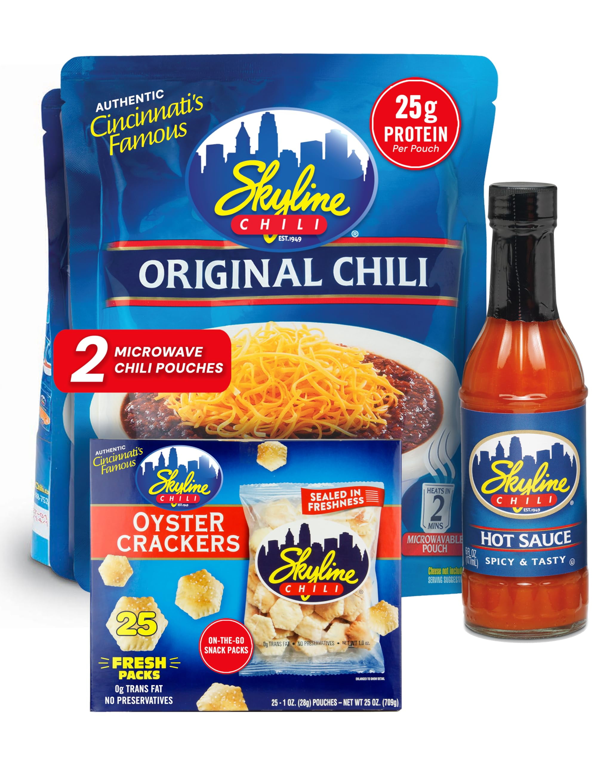 Skyline Chili Bundle AJH3 Pack - 2 Original Chili Recipe Packets, 1 ...