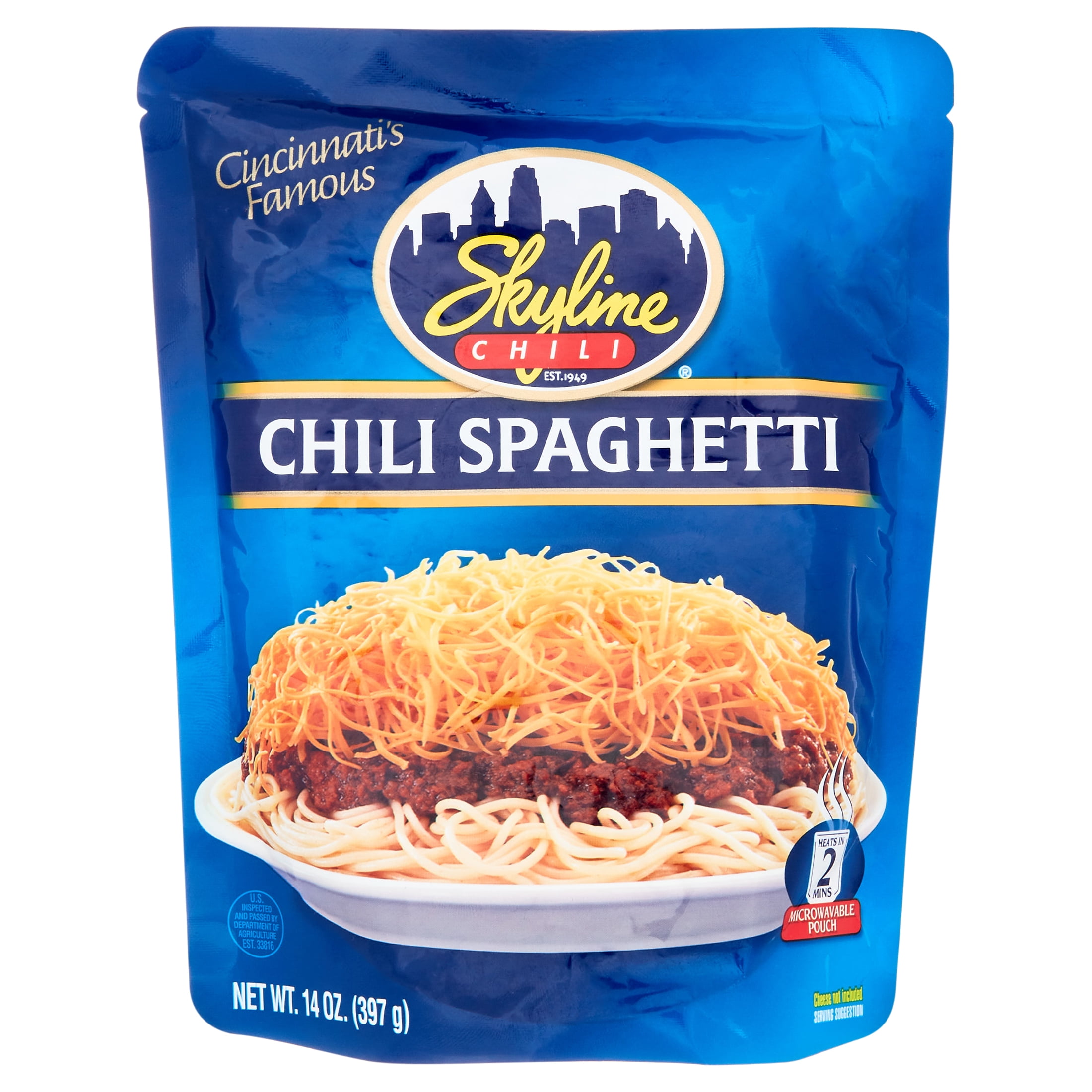 Skyline Chili Spaghetti, 14 Oz Microwavable Pouch - Walmart.com