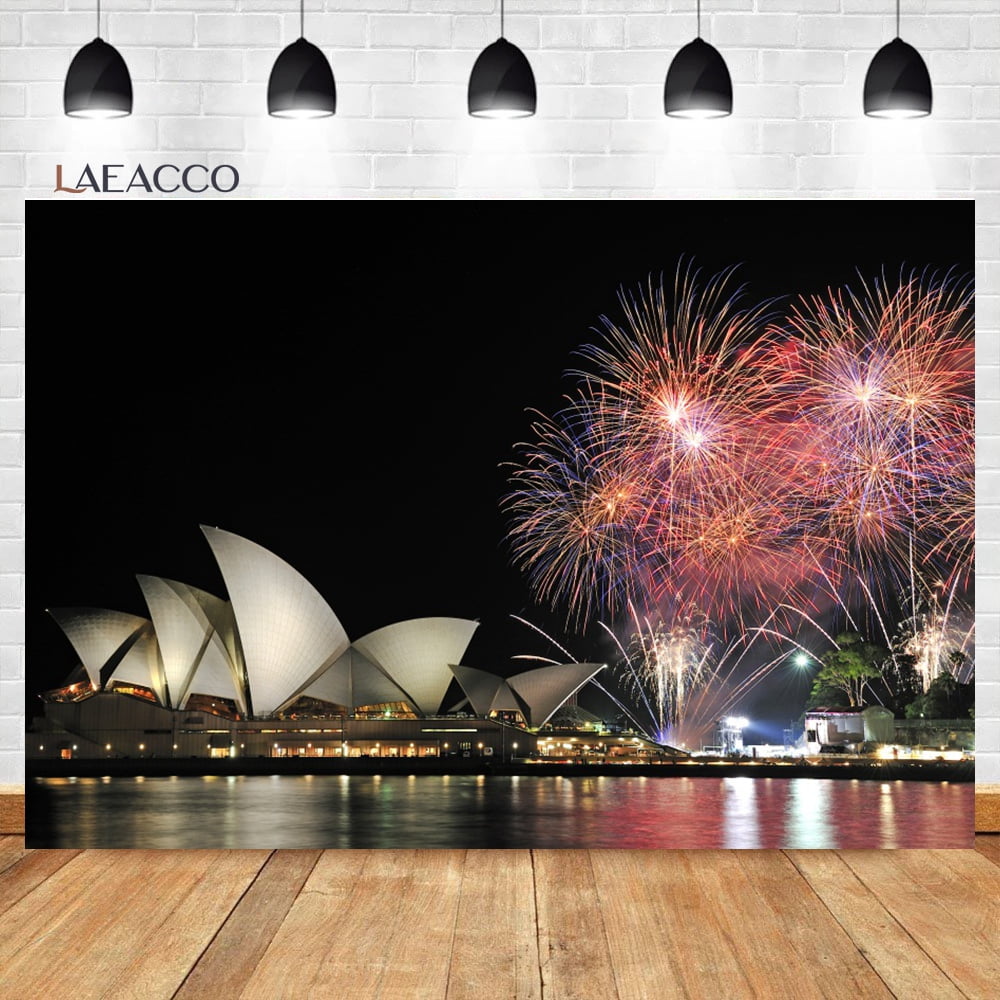 Skyline City Night Landscape Photography Backdrop Business Modern City ...