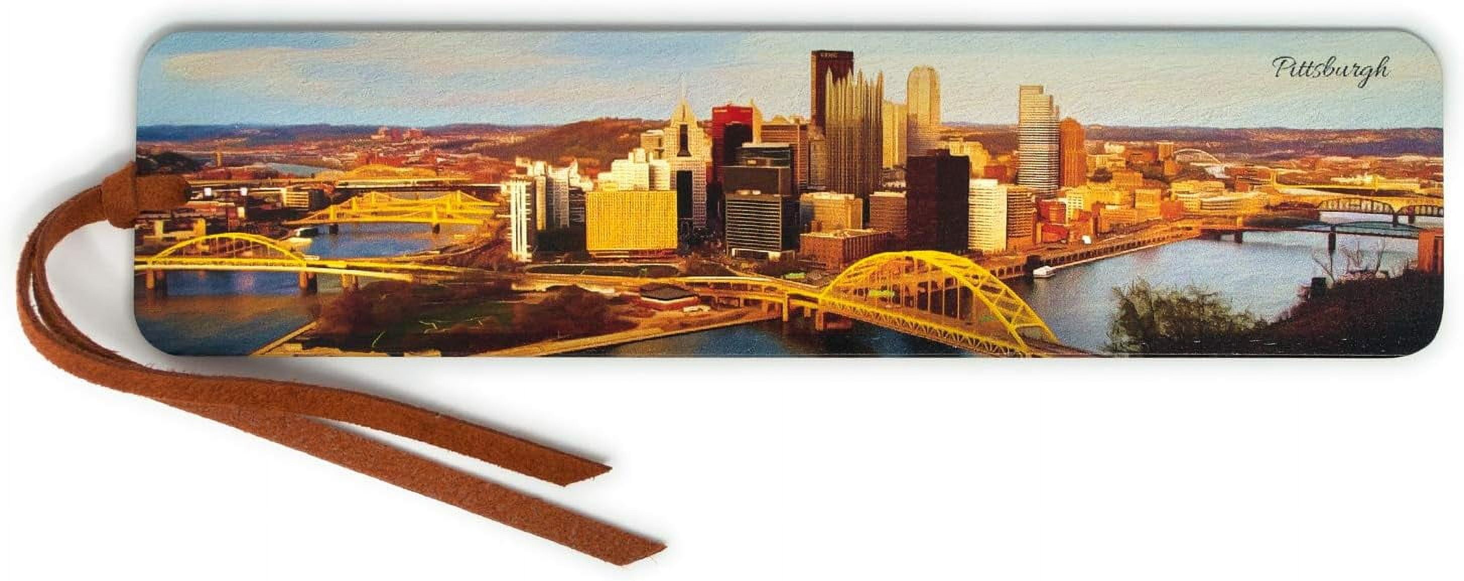 Skyline - Color Wooden Bookmark with Suede Tassel - Made in - Walmart.com