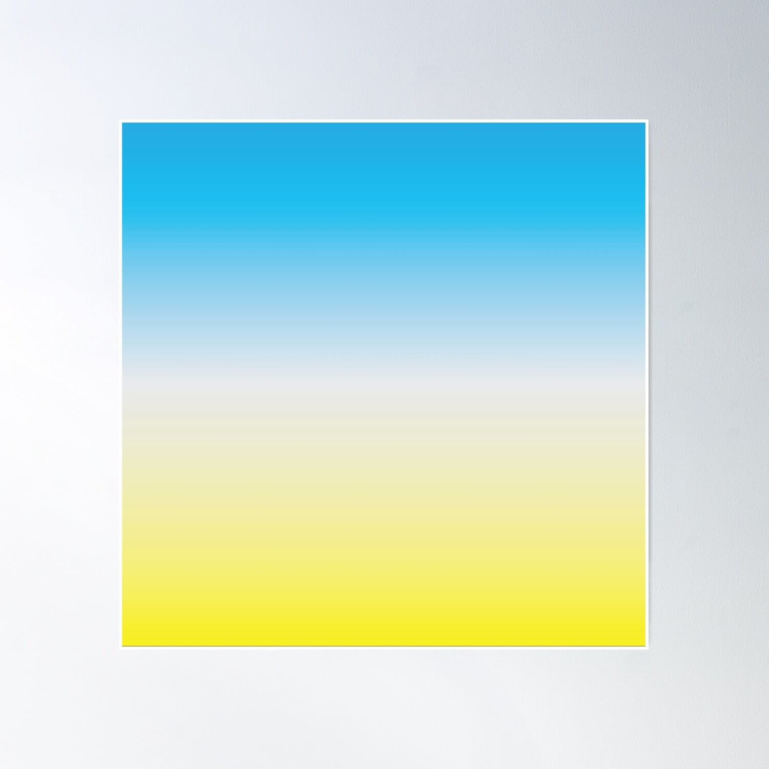 Skyline Fade Gradient Pattern Poster Wall Art, Modern Wall Decor, 30x30 ...