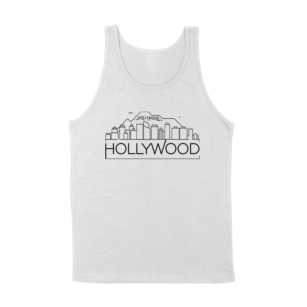 Skyline Hollywood California Tank Top Unisex Large White - Walmart.com