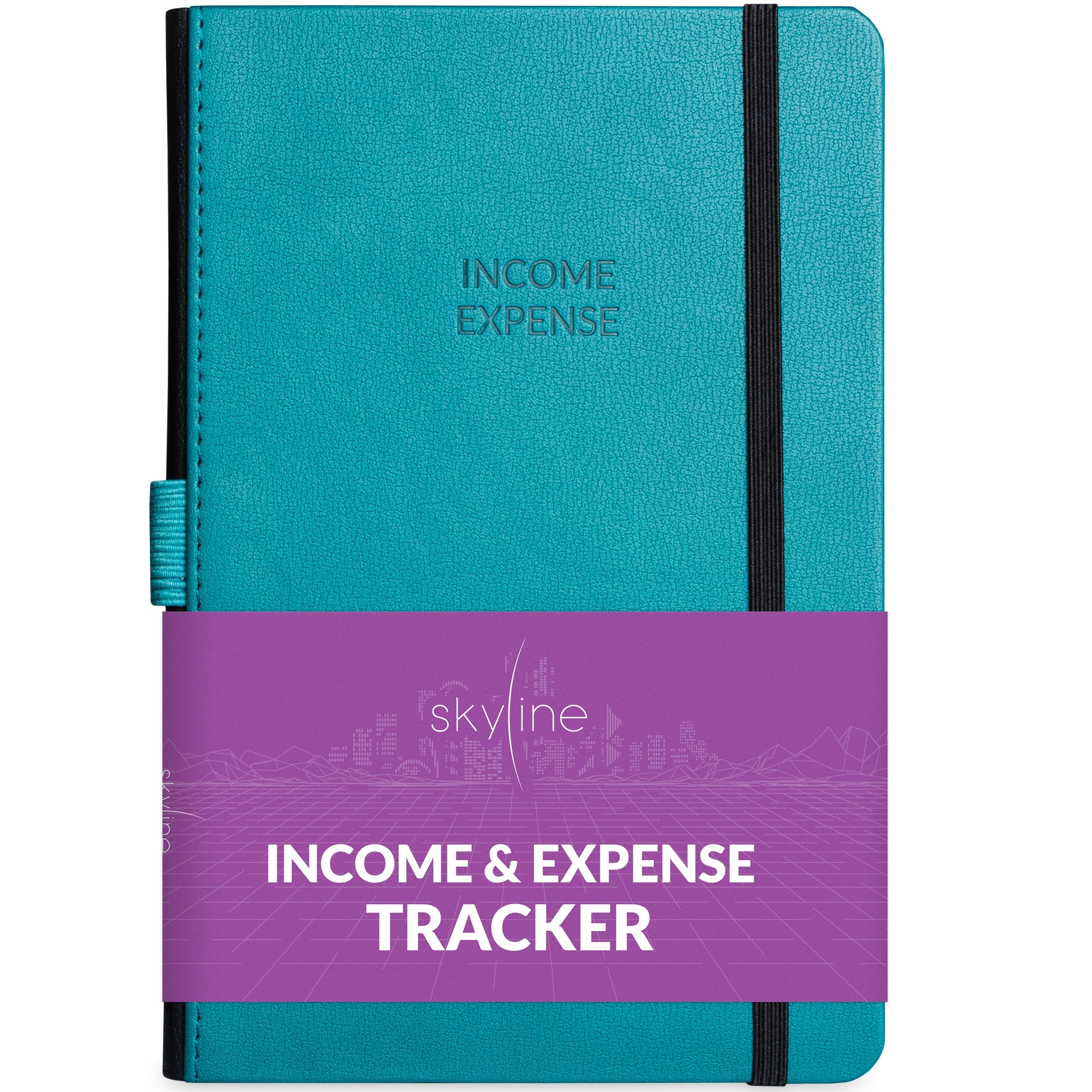 Skyline Income and Expense Tracker, Dark Teal Hardcover Financial ...