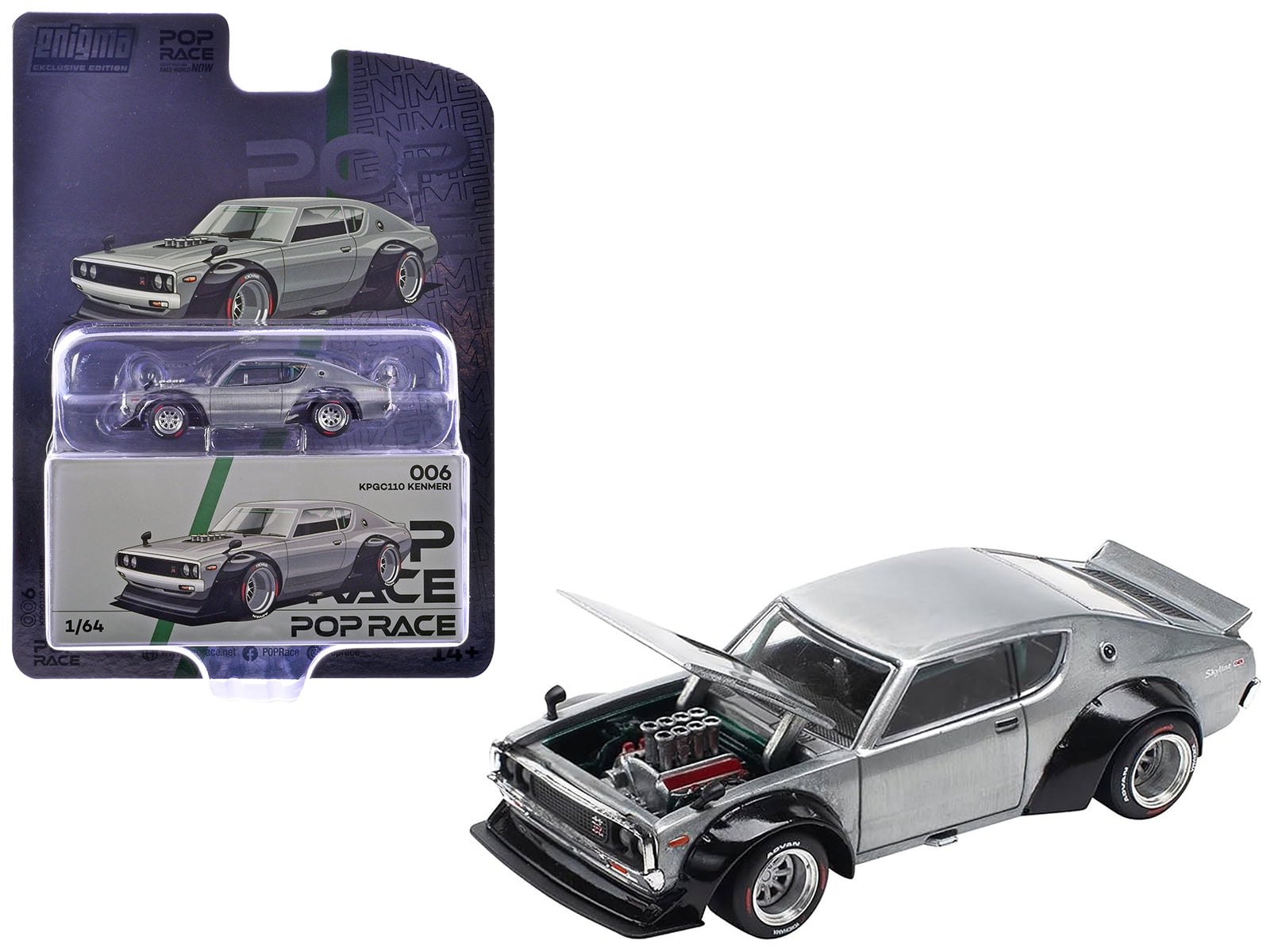 Skyline KPGC110 "Kenmeri" RHD (Right Hand Drive) Raw Metal "Enigma ...