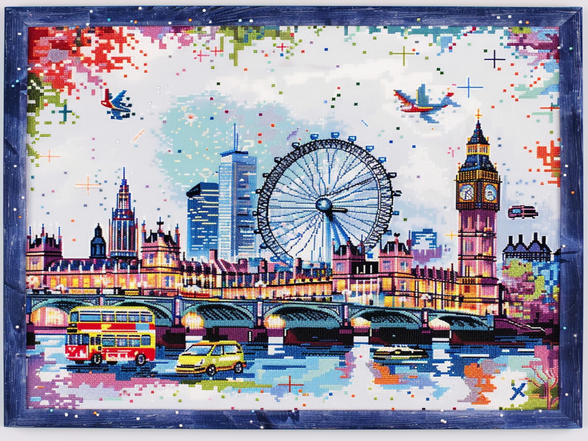 Skyline of London Building Big Ben DIY 11CT Stamped Cross Stitch Kits ...