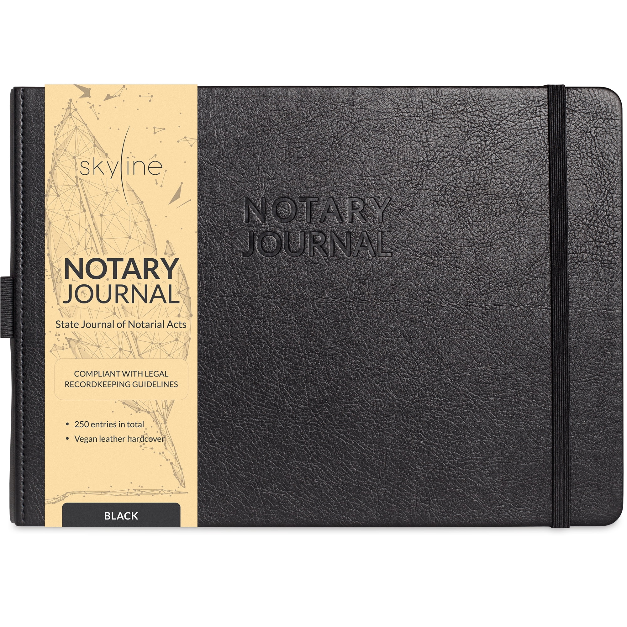 Skyline Notary Journal, Official Record Book, Numbered Pages, 250 ...