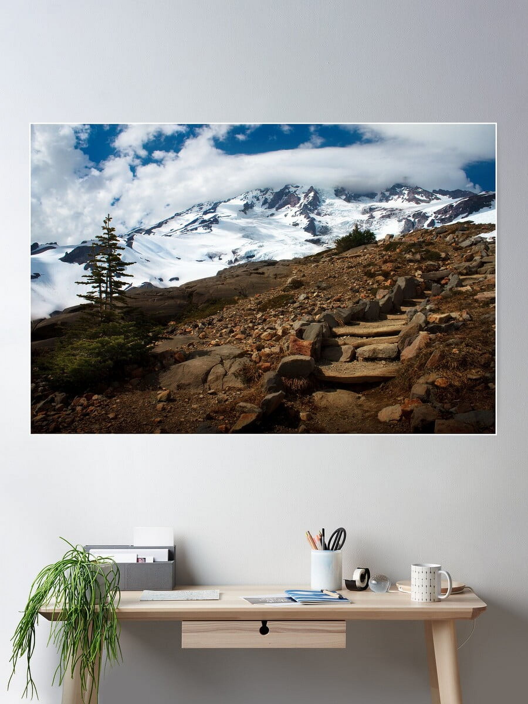 Skyline Trail Poster Wall Art, Modern Wall Decor For Living Room ...