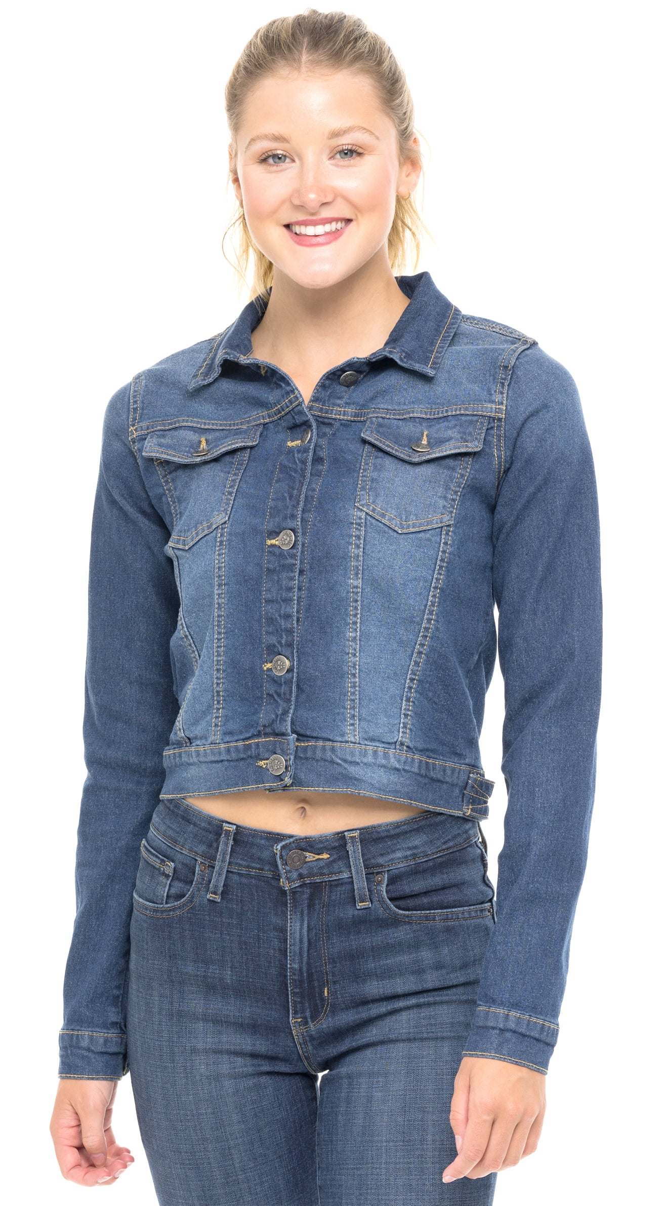 Skylinewears Fashion Women's Casual Soft Denim Jean Jacket - Walmart.com