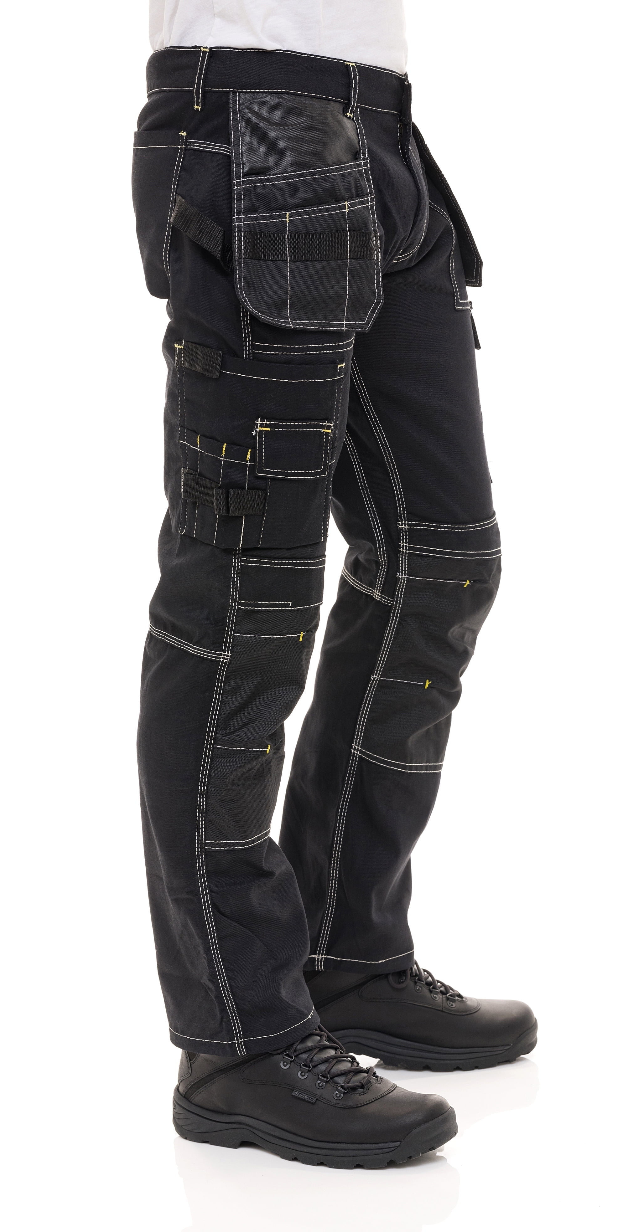 FASHIO FF Heavy Duty Rugged Men's Work Utility Pants, Cordura ...