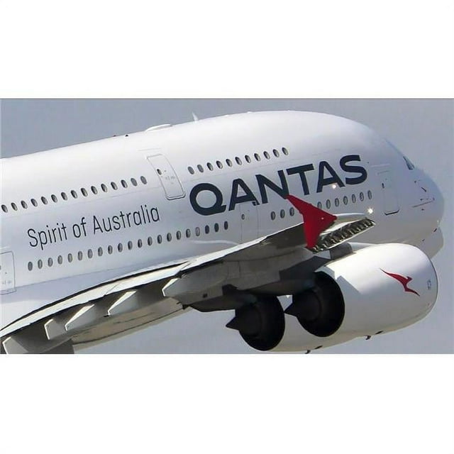SKYMARKS QANTAS A380 1/100 WITH WOOD STAND GEAR NEW LIVERY - Walmart.com