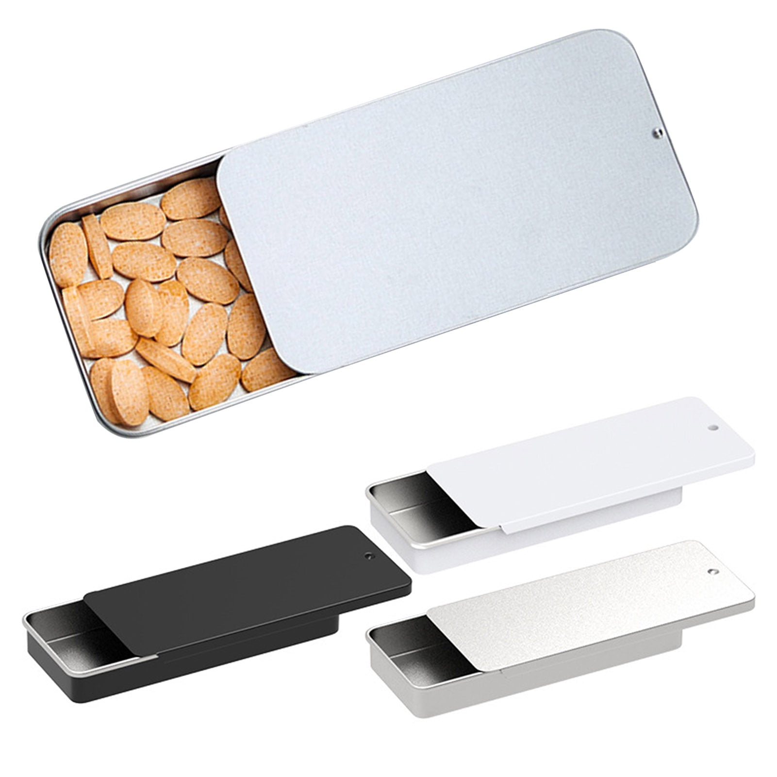 Skymirror 1/3Pcs Metal Storage Box Smooth Edge Burr Free Compact Design ...