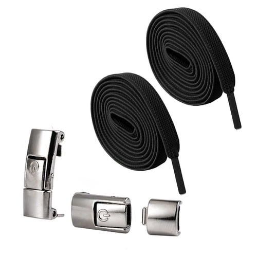 Skymirror 2Pcs No Tie Shoelaces Heavy Duty Quick Release Press Lock ...