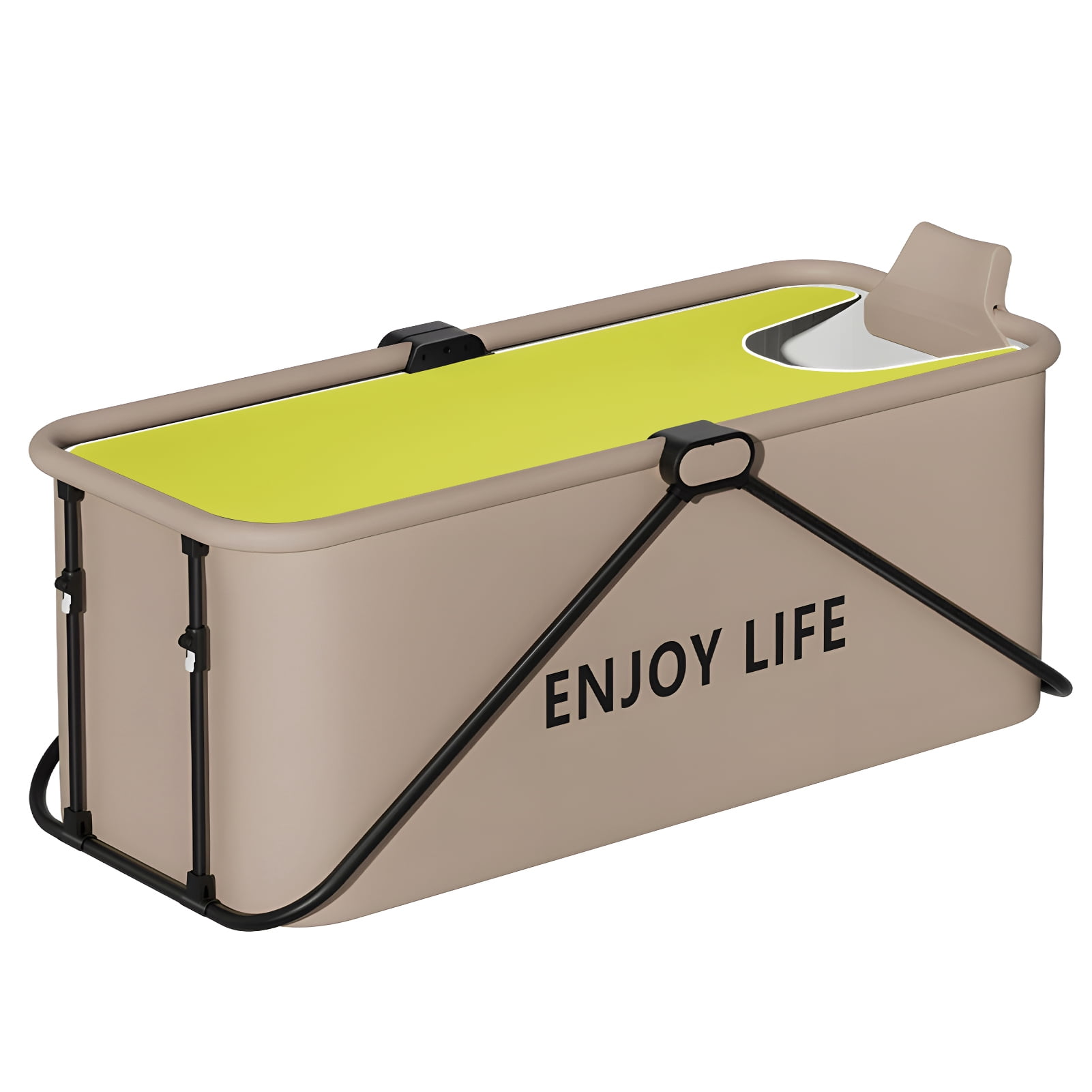 Skymirror 47" Foldable Bathtub, Portable Bathtub for Adult, Large ...