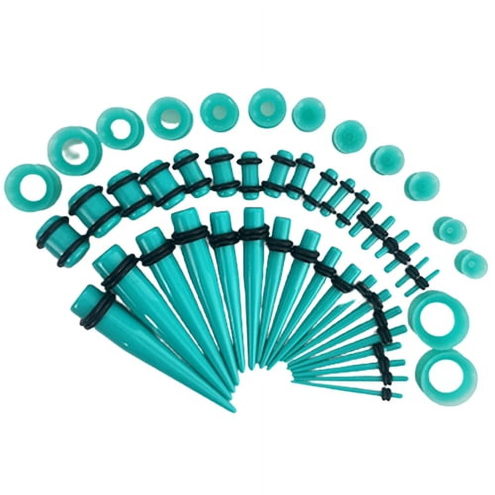 Skymirror 50Pcs Ear Expander Double O-Rings Flared Tunnels Three-piece ...