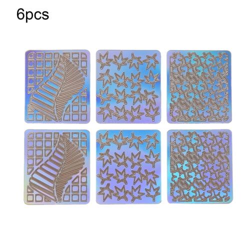 Skymirror 6/12/24 Sheet DIY Nail Art Vinyls Mold Stencil Hollow ...