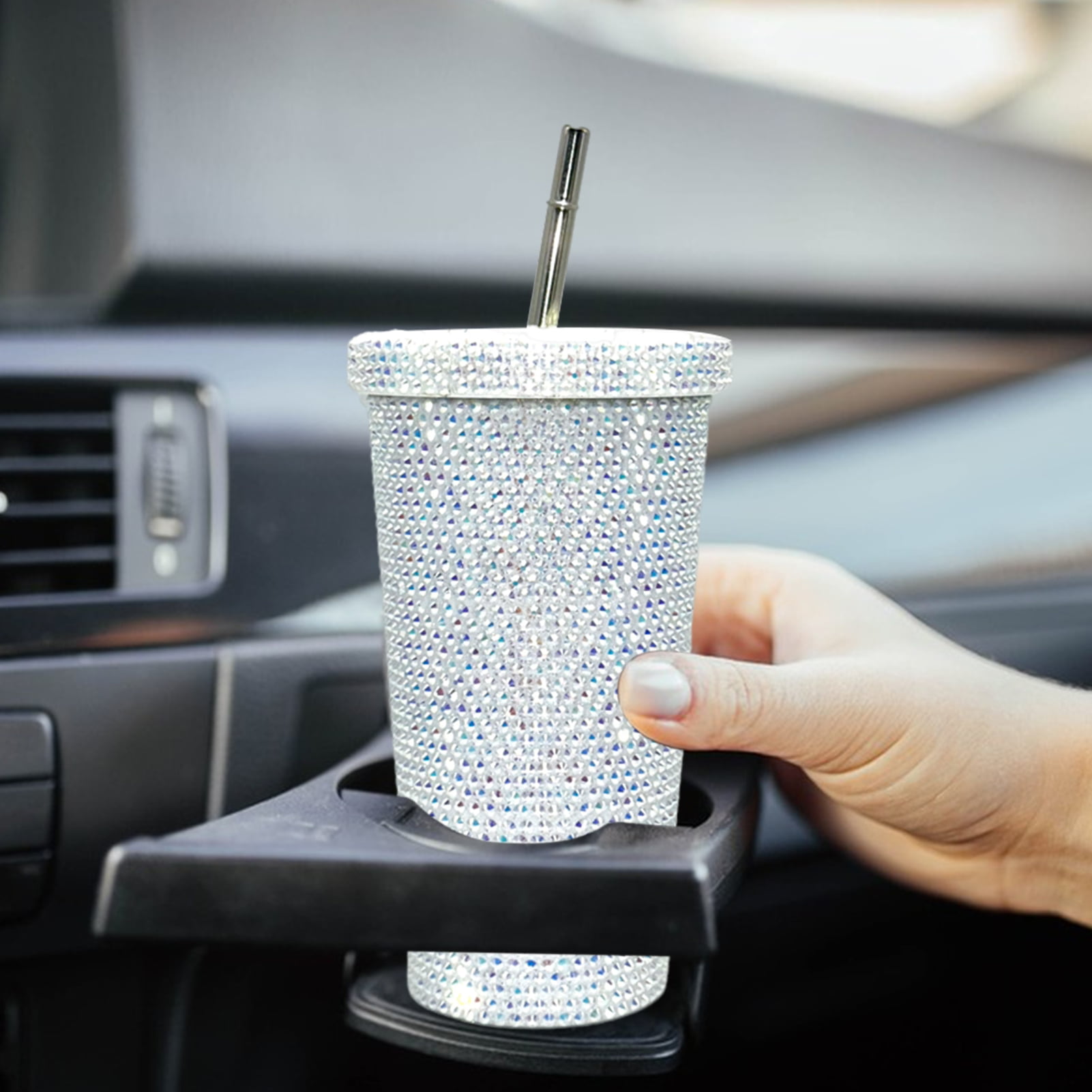 Skymirror Bling Rhinestones Thermal Cup Stainless Steel Insulated ...