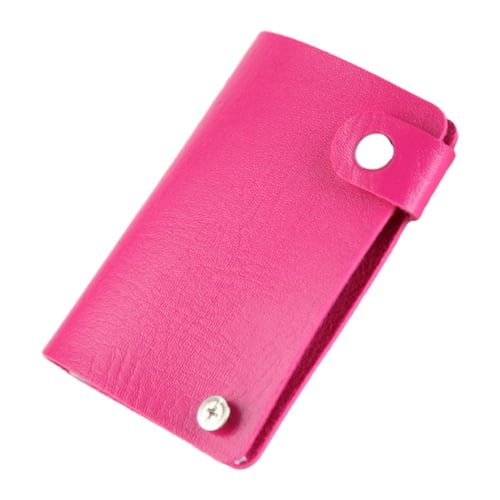 Skymirror Card Holder Smooth Faux Leather Rotary Pockets Large Capacity ...