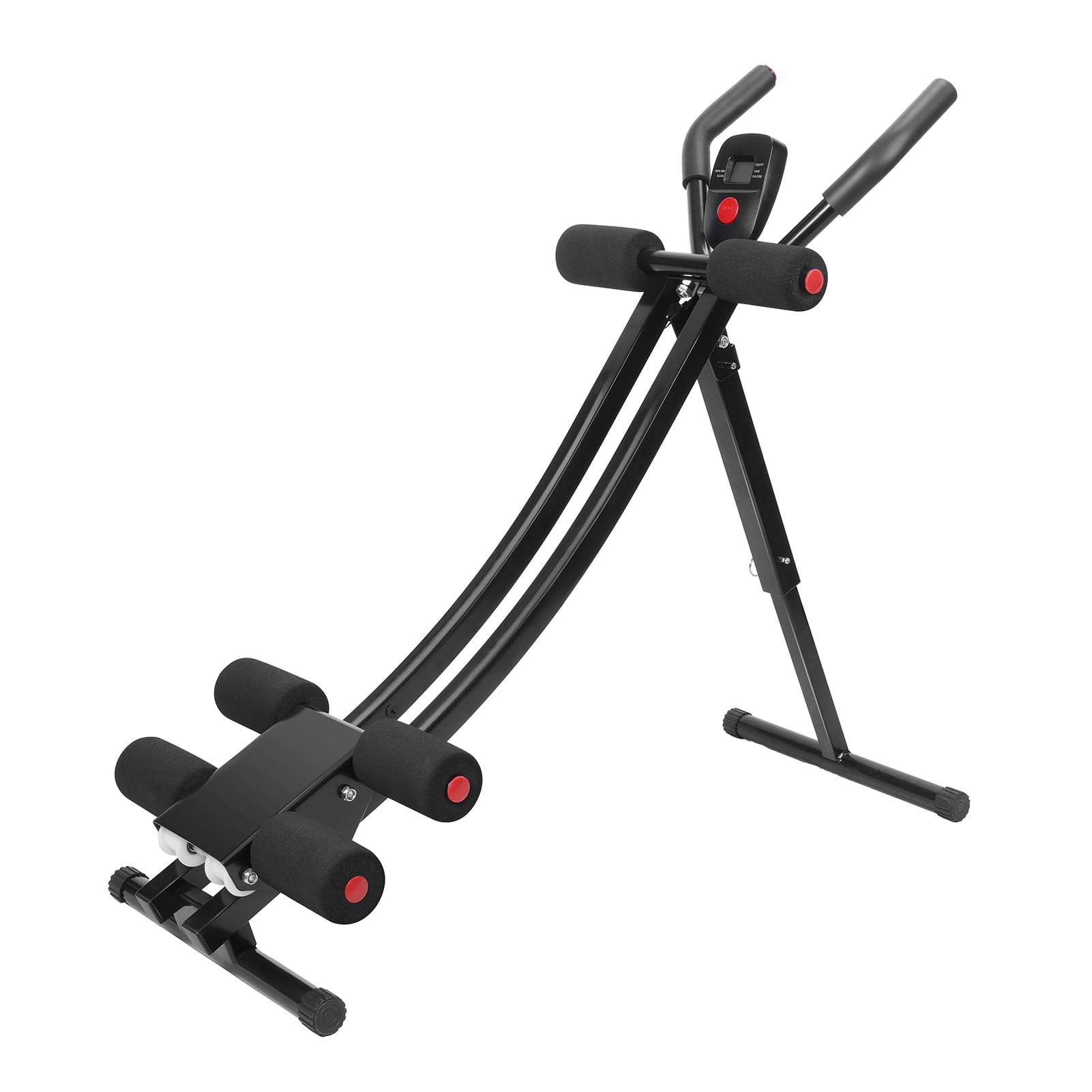 Skymirror Collapsible Abdominal Machine with LCD Display, 150kg Load ...