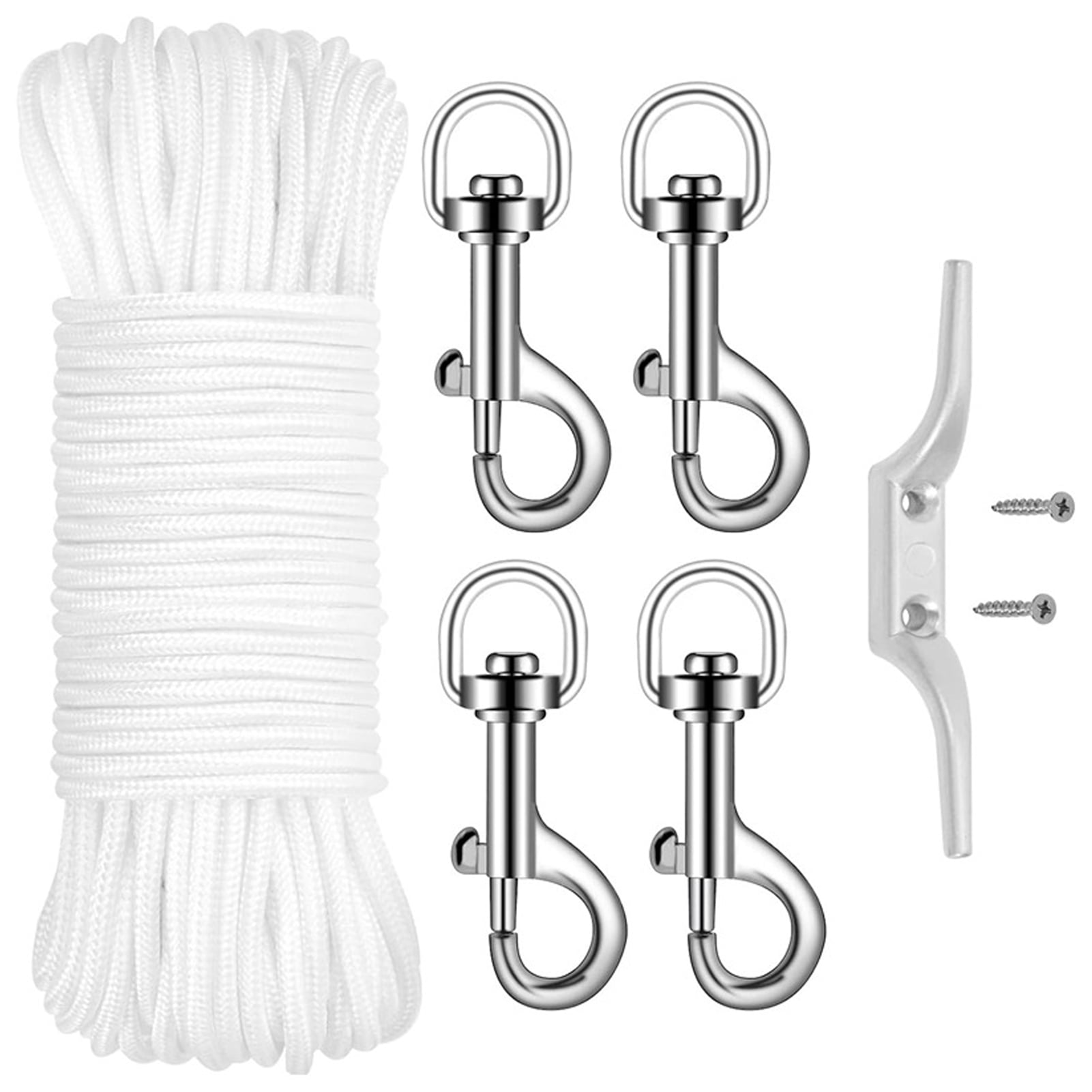 Skymirror Flag Pole Rope Kit 98 Ft Flagpole Halyard Rope Set Flag Pole ...