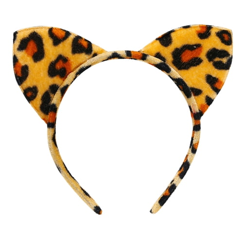 Skymirror Hair Hoop Leopard Pattern Ear Decor Headband Christmas Party ...