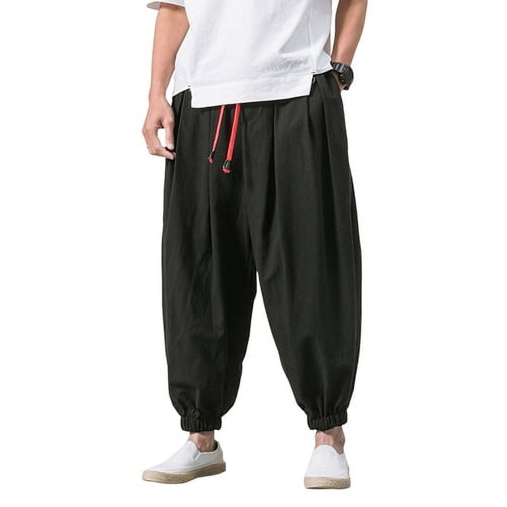 Skymirror Men Bloomers Baggy Deep Crotch Loose Drawstring Elastic Waist ...