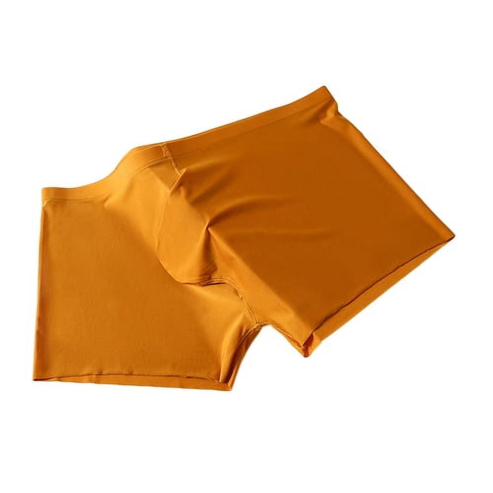 Skymirror Men Boxers U Convex Stretchy Solid Color Thin Seamless Anti ...