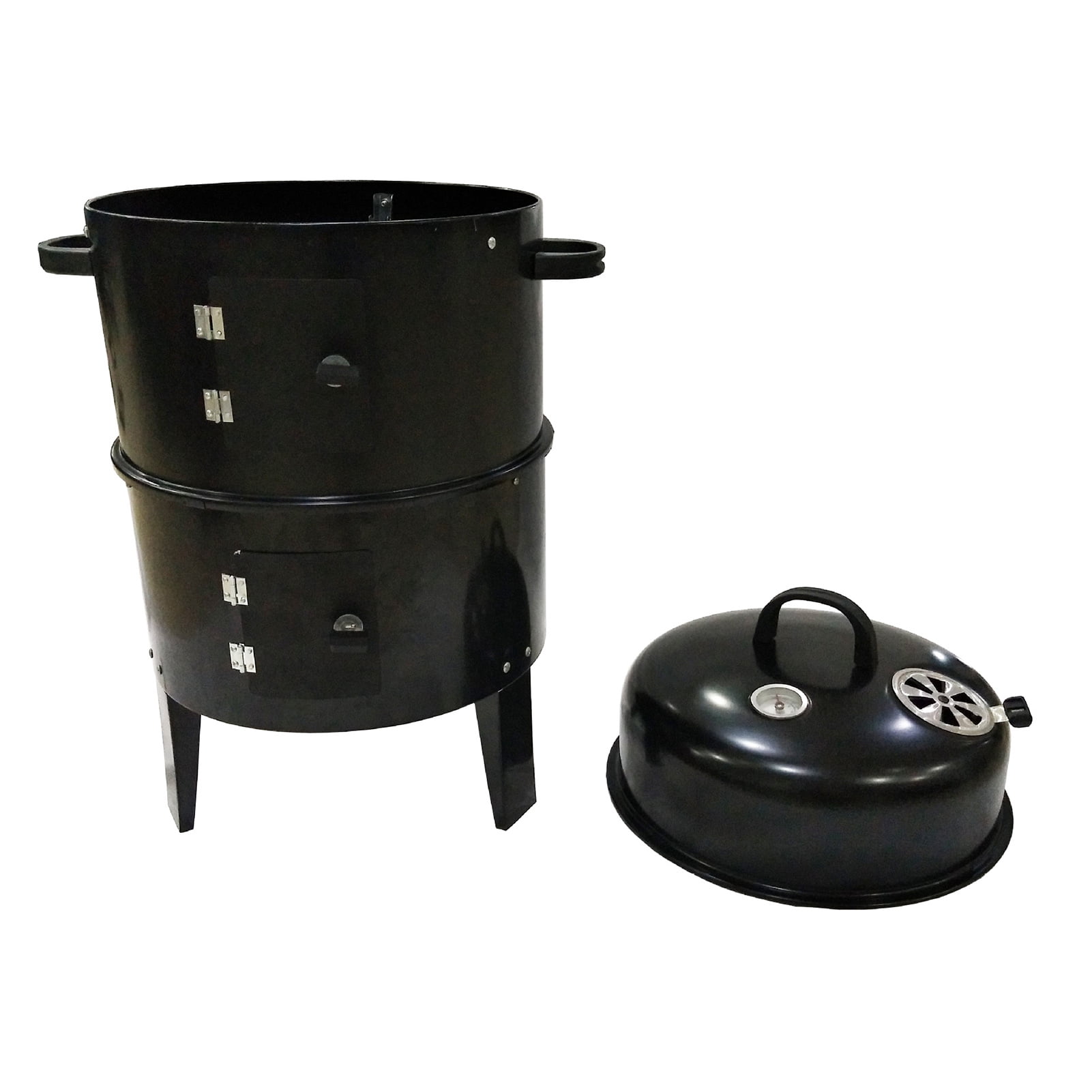 Skymirror Side Handle Detachable Barbecue Stove with Thermometer Vent 3 ...