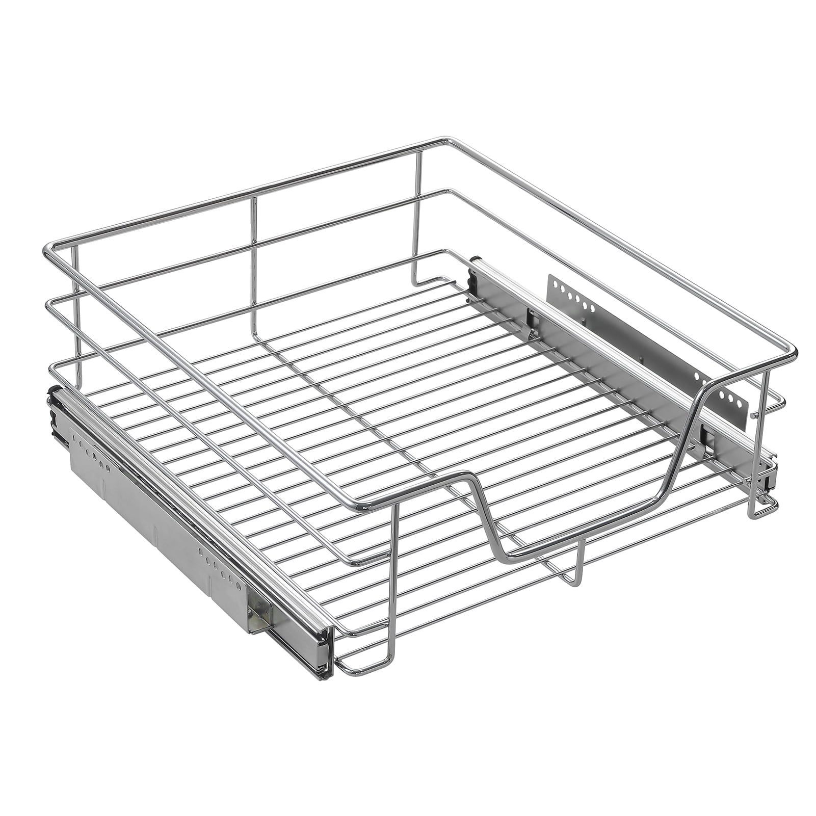 Skymirror Single Wire Basket Pull Out Shelf Chrome Smooth Sliding ...