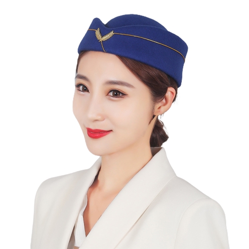 Skymirror Stewardess Hat Elegant Embroidery Badge Comfortable ...